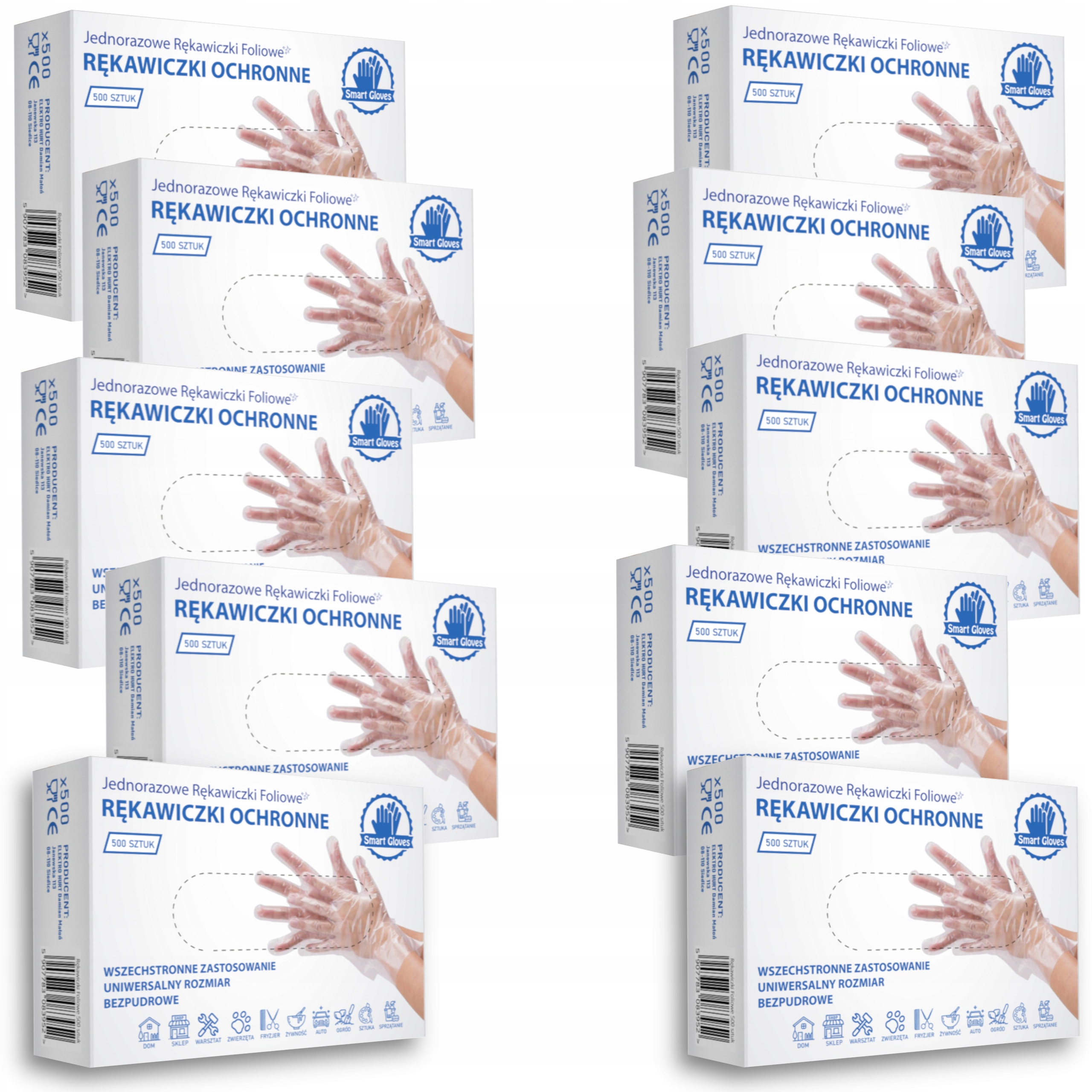 Rękawiczki jednorazowe foliowe XTech 5000 szt. • Opinie - Allegro