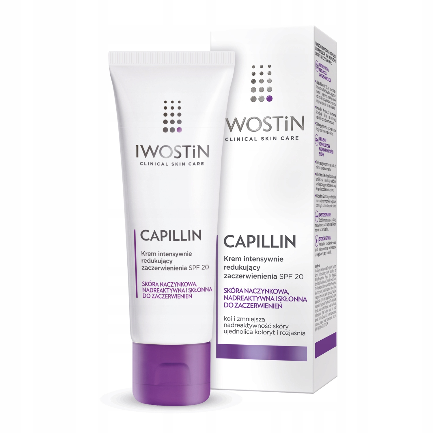 Iwostin Capillin, krem redukujący zaczerwienienia, SPF 20, 40 ml ...