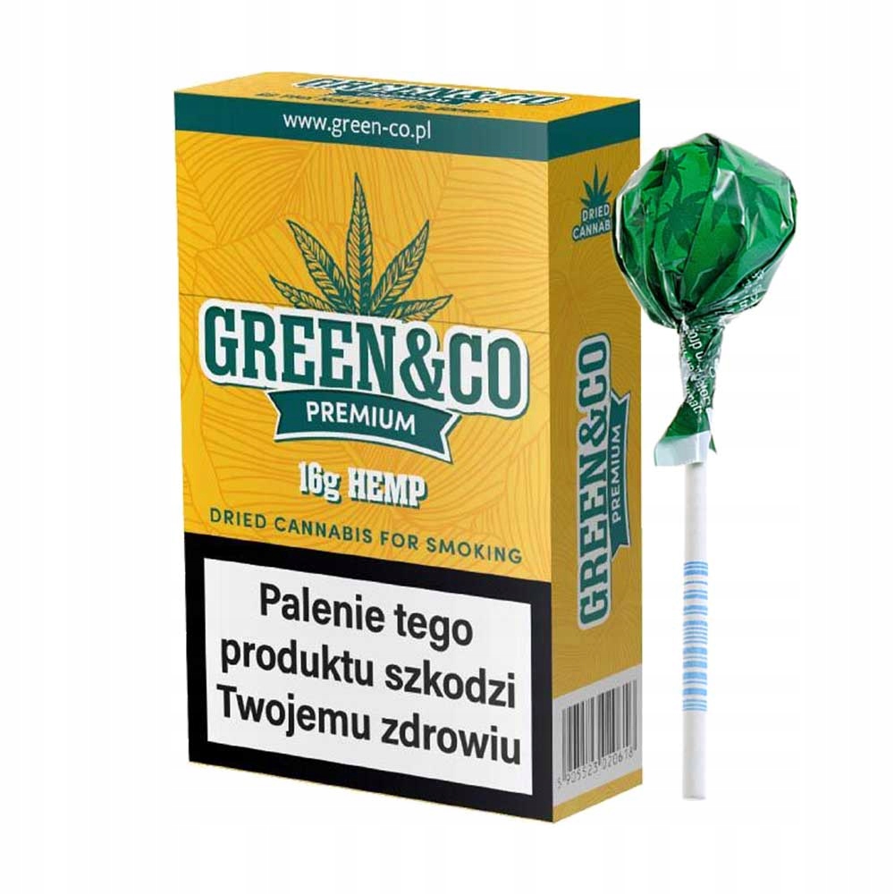 Prerollsy Green&Co Premium CBD 5% 20 sztuk + Lizak (5905523020618 ...