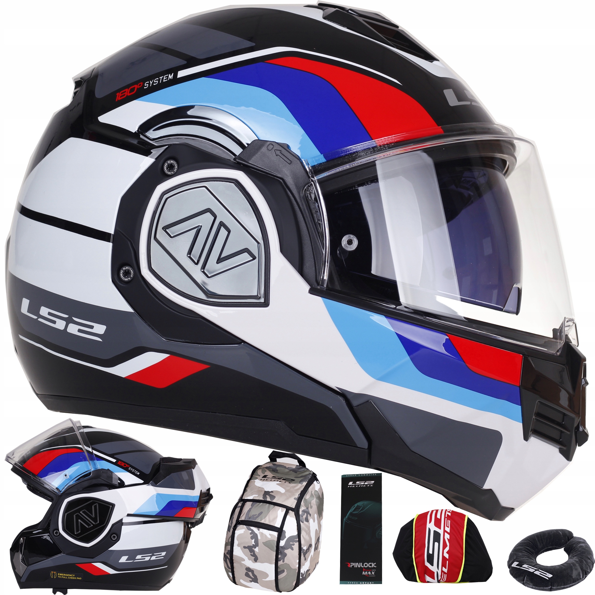 KASK LS2 FF906 ADVANT SPORT BLACK BLUE RED 06 XL AK5690635236 za 1039 ...