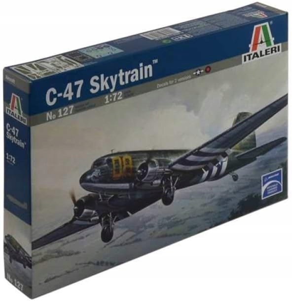 Italeri 0127 1/72 C-47 Skytrain • Cena, Opinie • Lotnictwo 17164901254 • Allegro