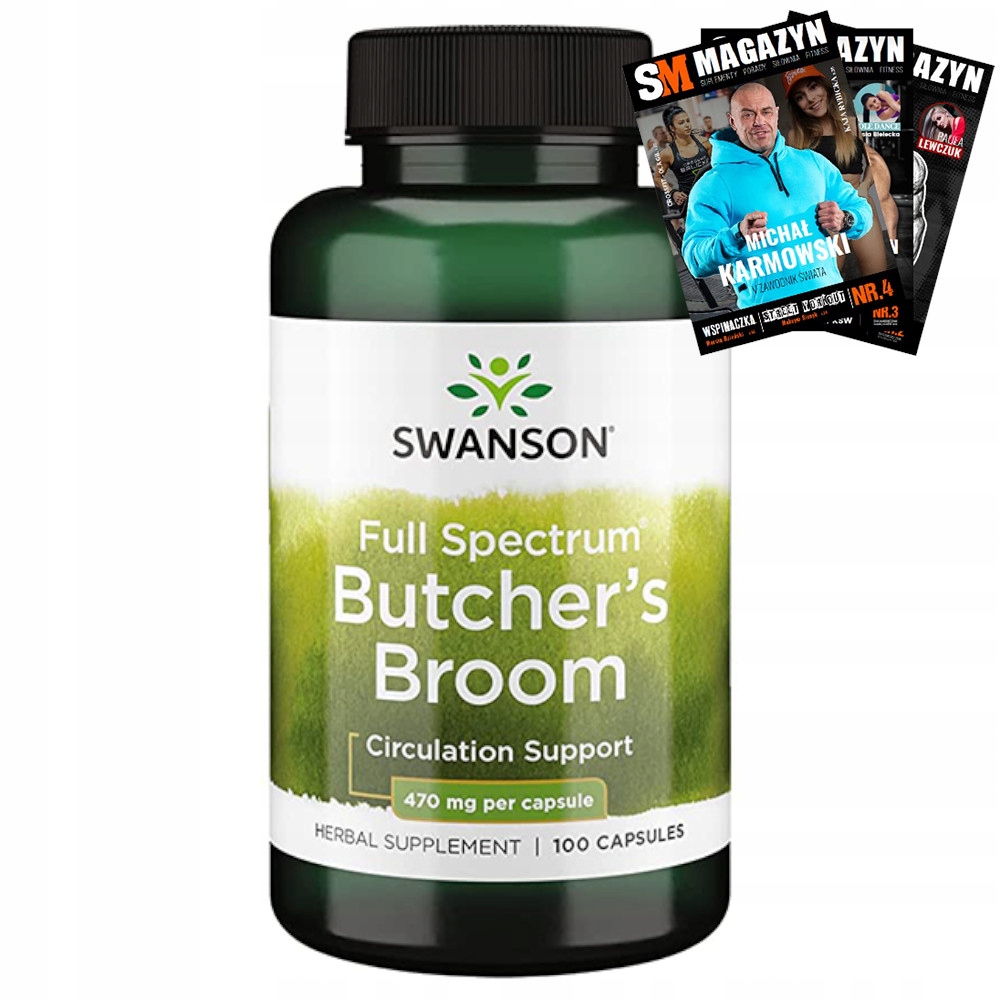 SWANSON RUSZCZYK KOLCZASTY BUTCHERS BROOM WZMOCNIENIE ŻYŁ NACZYNEK 100 ...