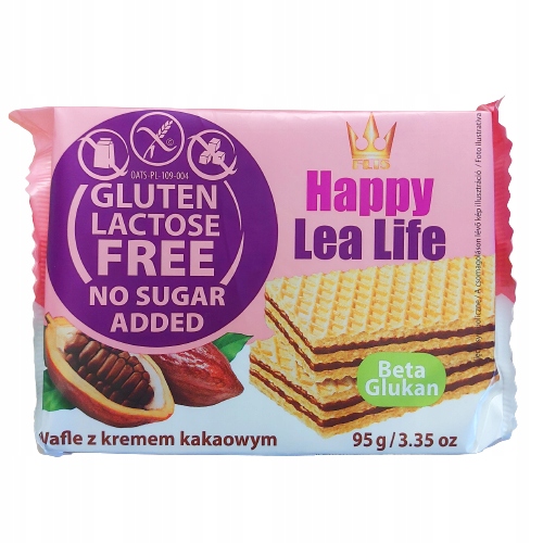 FLIS HAPPY LEA LIFE WAFLE KAKAOWE BEZ GLUTENU 95g (5908234811407 ...