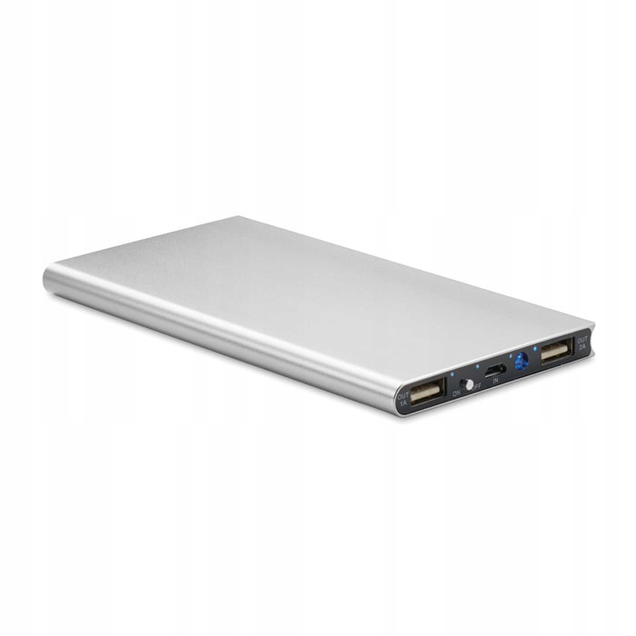 Powerbank MOB 8000 mAh srebrny - Sklep, Opinie, Cena w Allegro