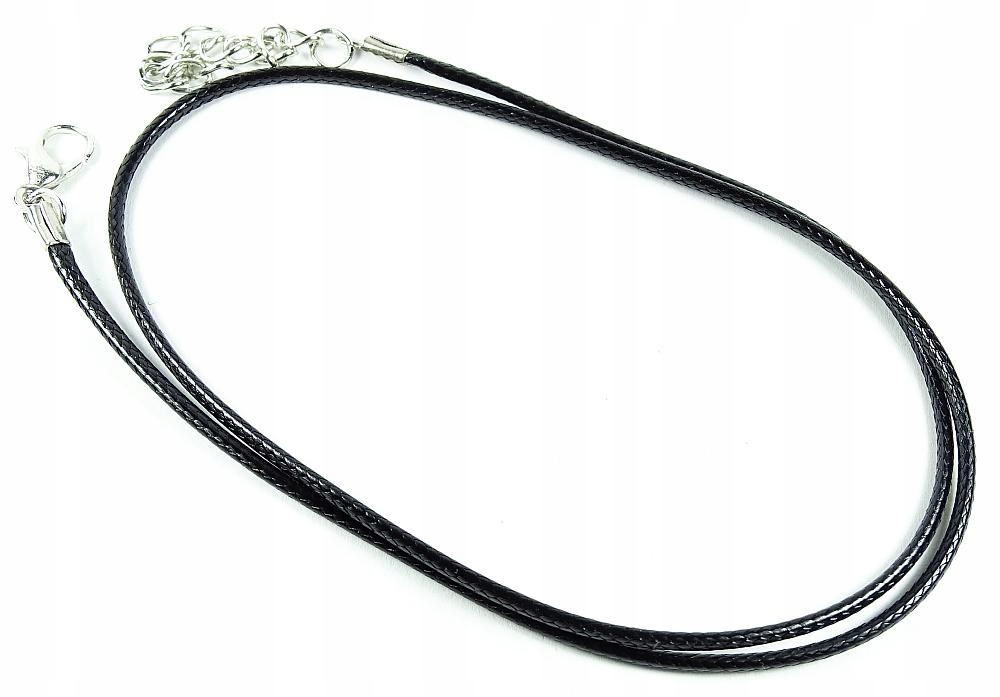 NASZYJNIK - RZEMYK - CZARNY Z ZAPIĘCIEM - 45 cm - 2 mm • Cena, Opinie ...