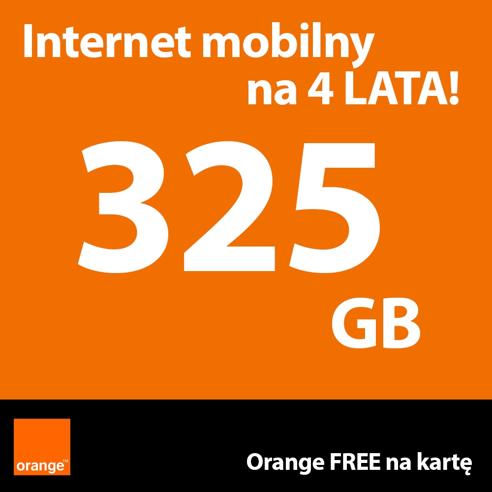 Internet Mobilny na kartę ORANGE LTE 325GB na 4LAT - Sklep, Opinie ... Internet Mobilny na kartę ORANGE LTE 325GB na 4LAT - Sklep, Opinie ...