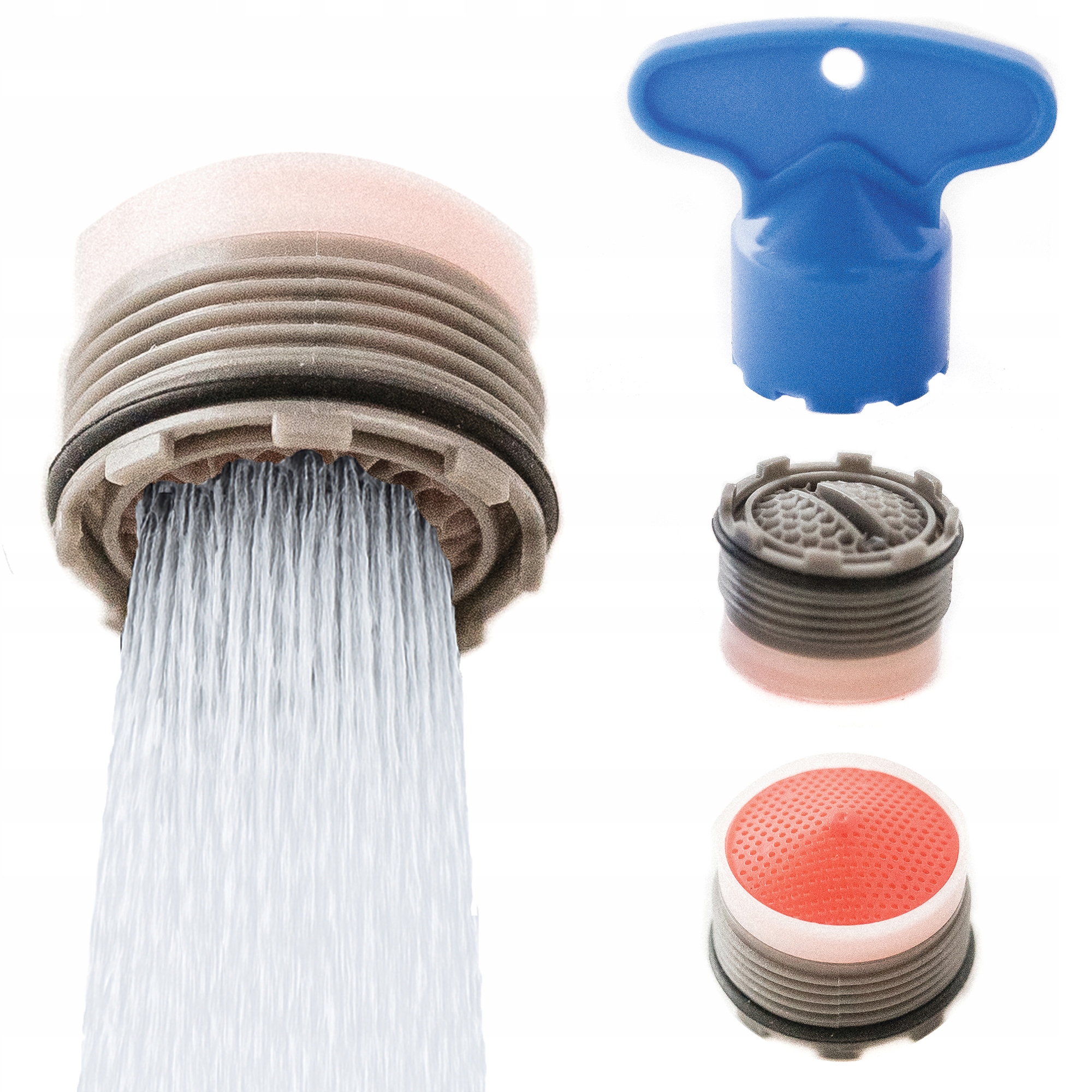 PERLÁTOR PRO BATERIE NEBO VÝTOKY S VODNÍM FILTREM M18 + KLÍČ PRO MONTÁŽ ...