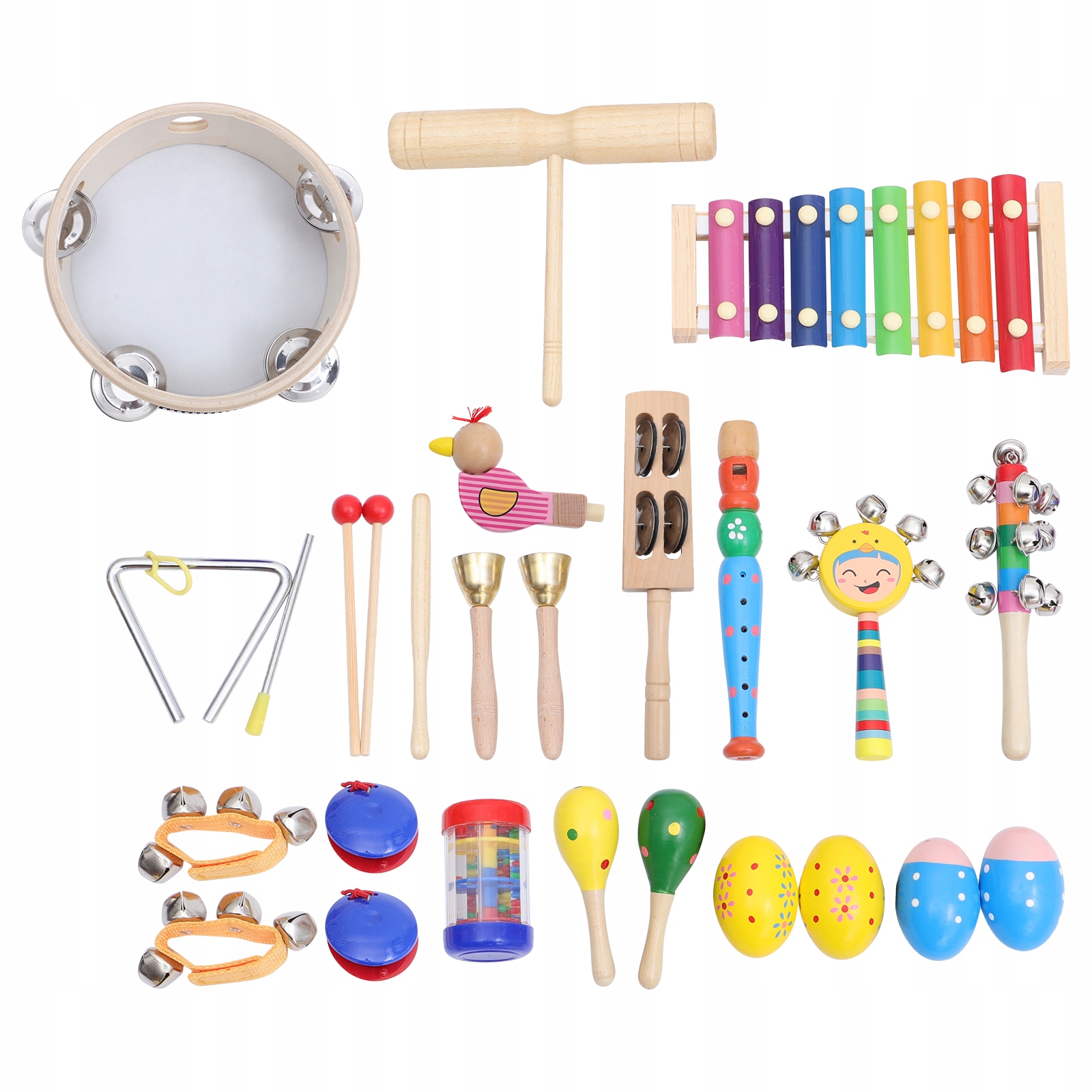 INSTRUMENTY MUZYCZNE DLA DZIECI ZESTAW DREWNIANE I 12947839665 - Sklepy ...