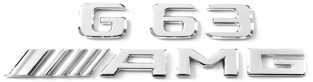 Mercedes G63 AMG emblemat znaczek logo napis chrom G63AMGCH za 159 zł z ...