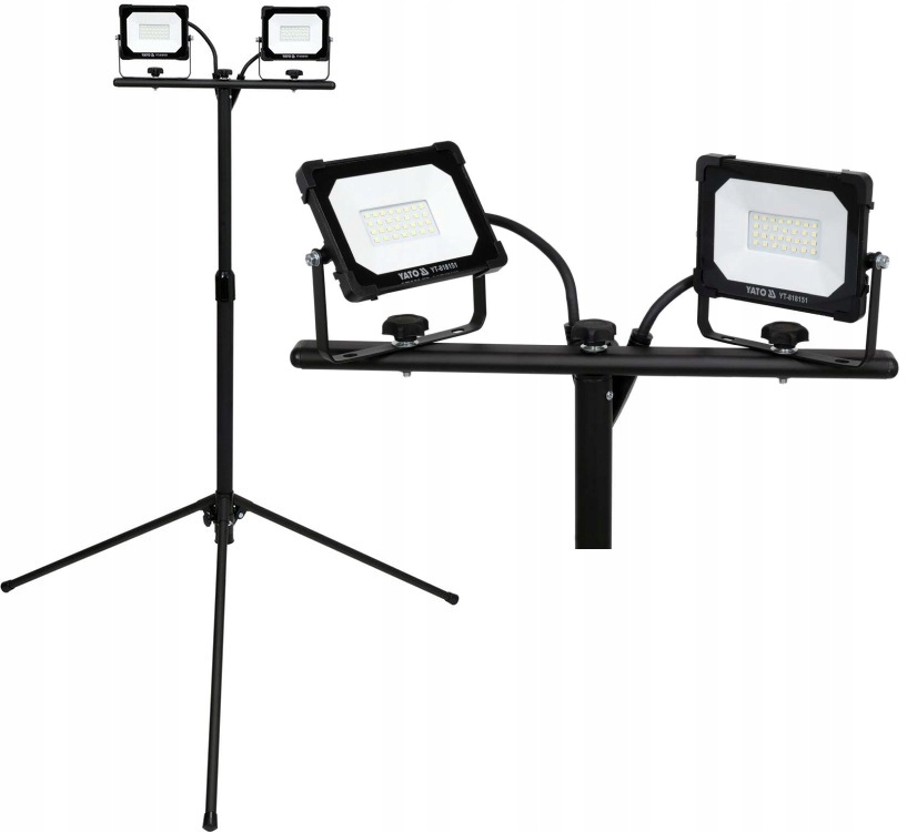 YATO REFLEKTOR LED ZE STOJAKIEM HALOGEN 2x20W IP65 (5906083083624 ...