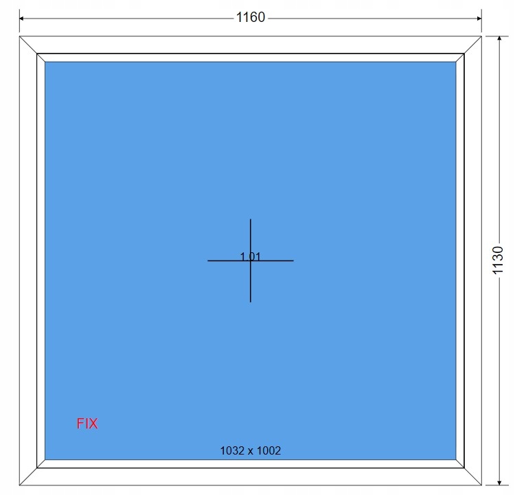 Okno PCV FIX 116x113 1165x1135 120x120 Od Ręki • Cena, Opinie • Okna ...