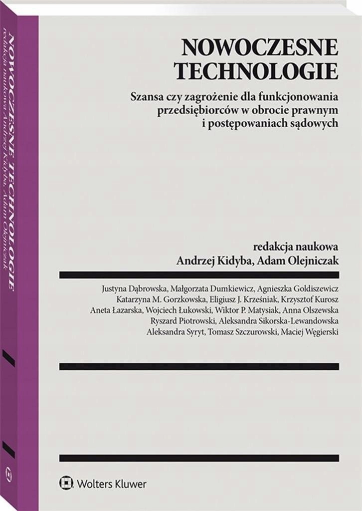 NOWOCZESNE TECHNOLOGIE SZANSA CZY ZAGROŻENIE.. (15165922245) | Książka ...