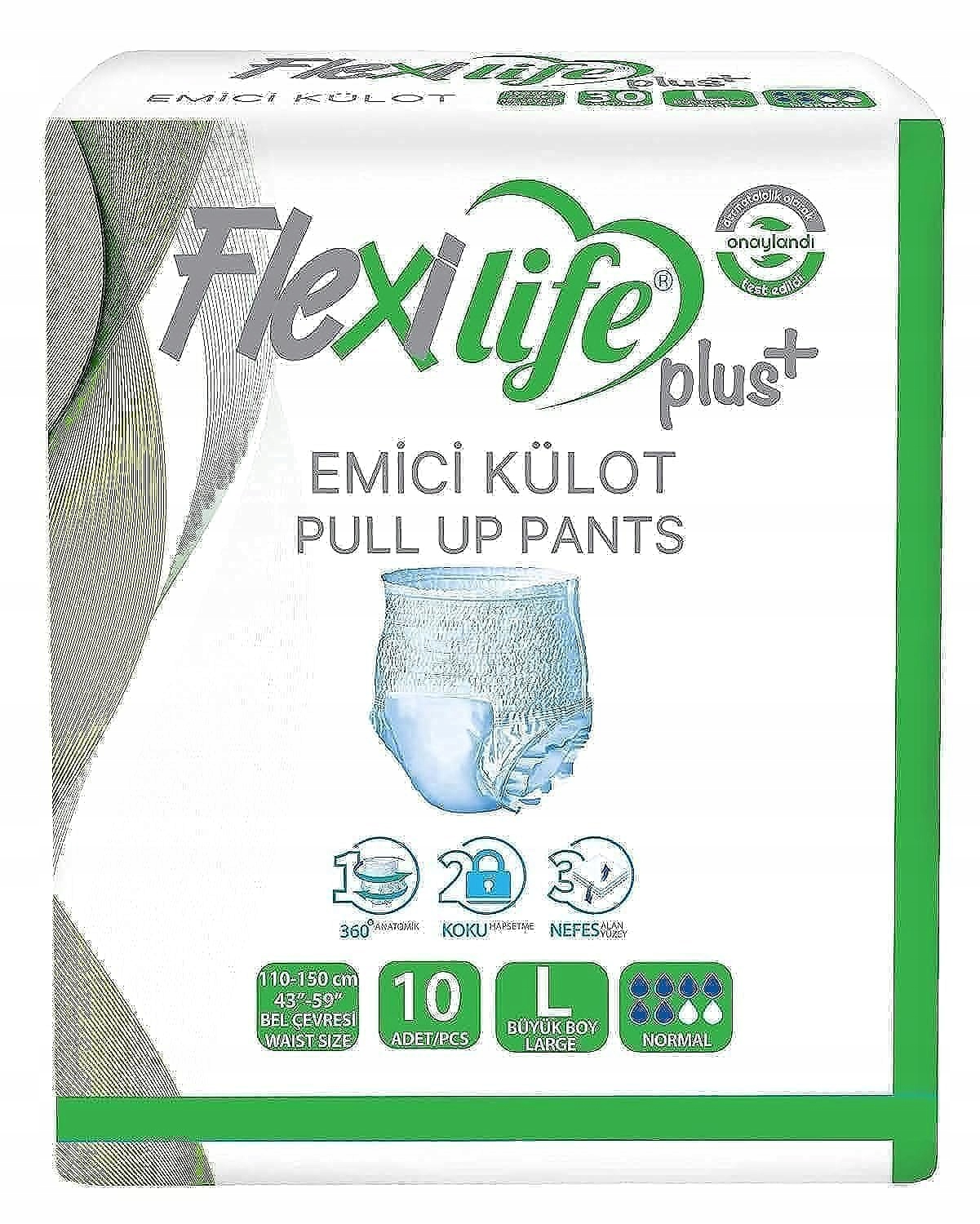 Pieluchy pampersy dla dorosłych Flexi Life Plus L 10 sztuk • Opinie ...