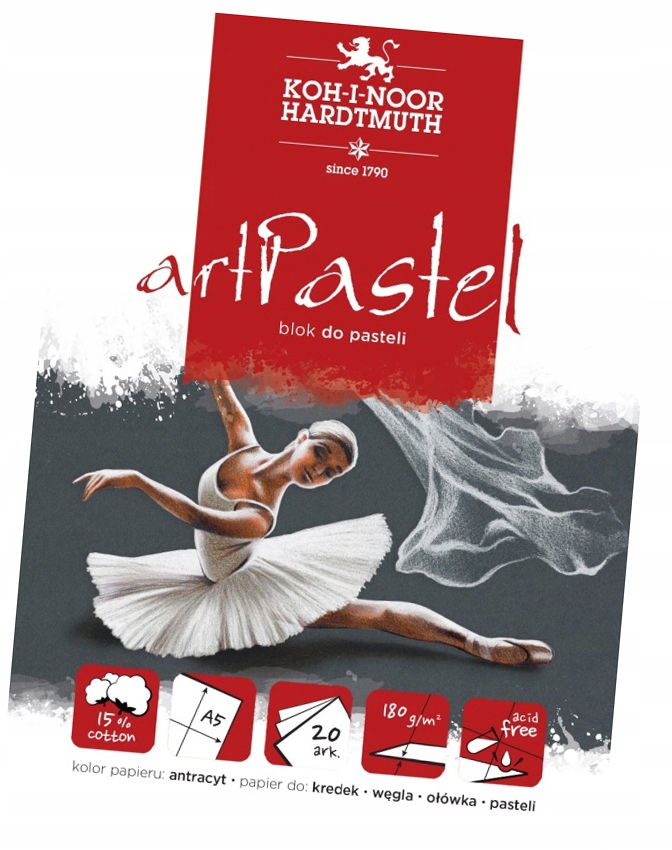 blok do pasteli Art pastel antracytA5 20 k 180 g (5902927315890) • Cena ...