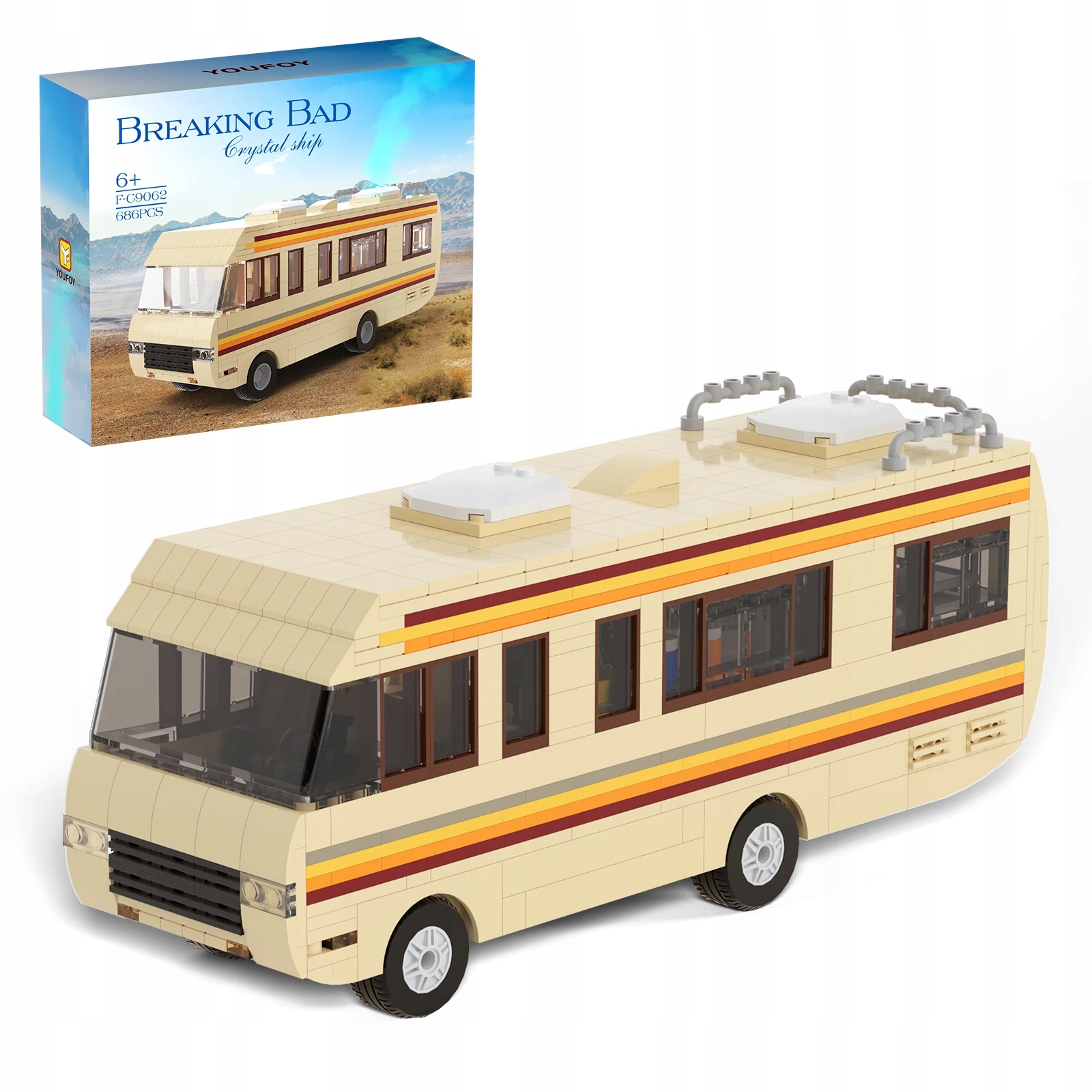 Zestaw klocków budowlanych MOC Special Link Breaking Bad Model pojazdu ...