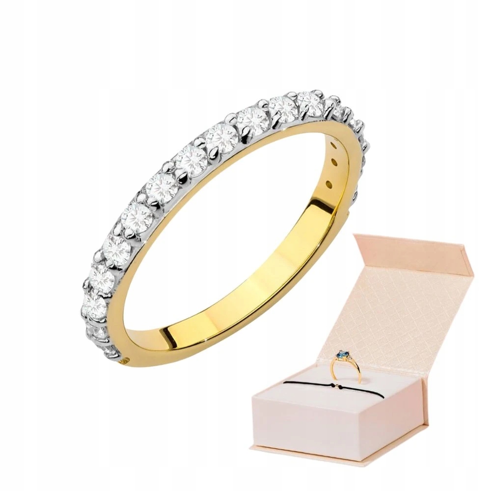 PIERŚCIONEK OBRĄCZKA ZŁOTA 14k Z DIAMENTAMI 0,34ct + BRANSOLETKA ZŁOTA • Cena, Opinie ...