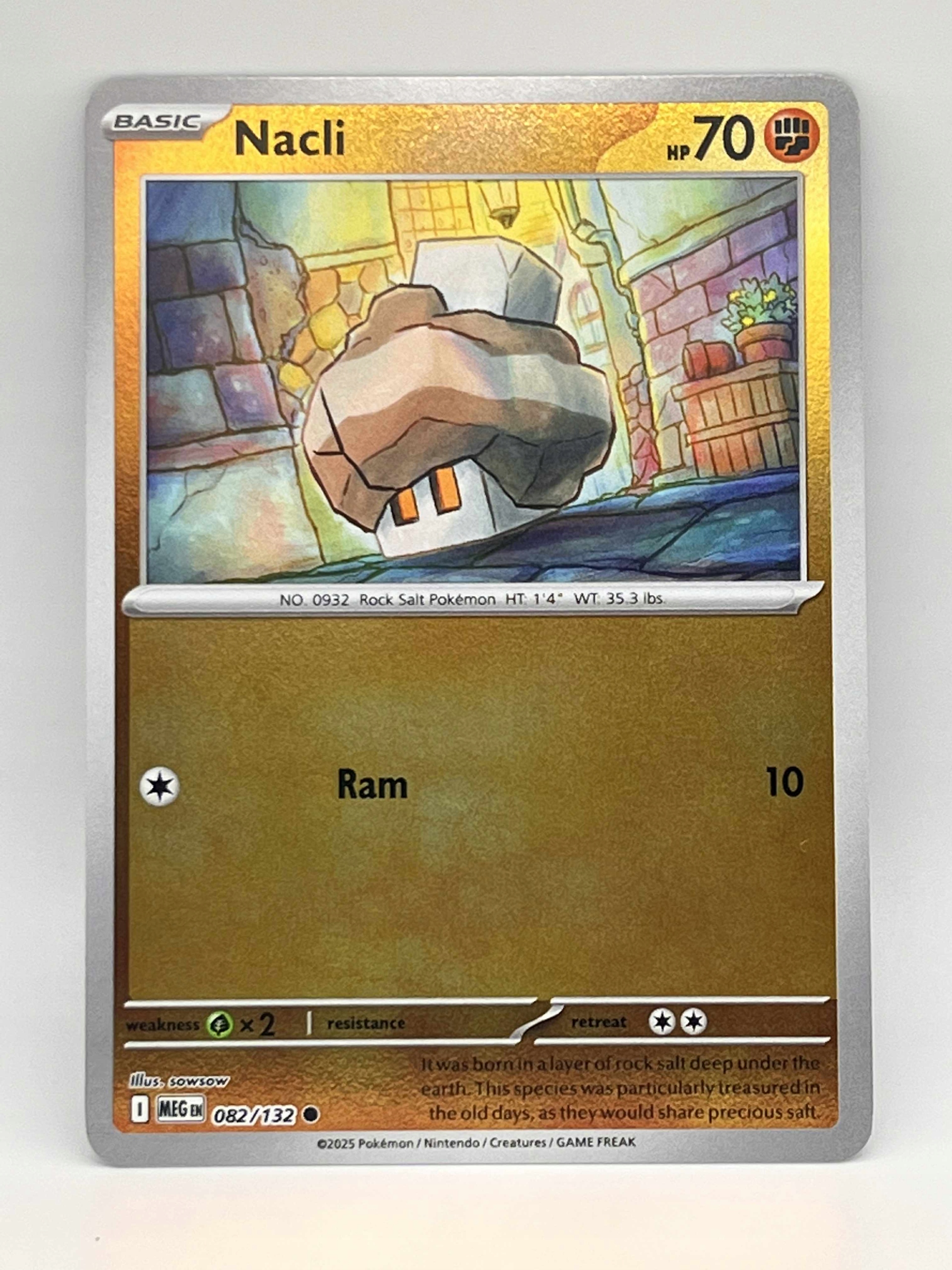 Karty Pokemon TCG Mega Evolution (MEG 082) Nacli (R) - Stan: Nowy 5 ...