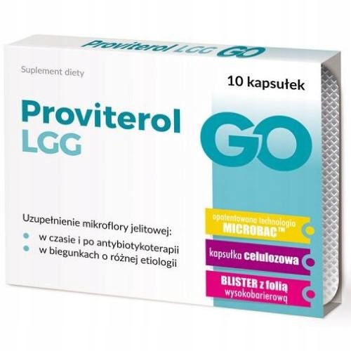 PROVITEROL LGG GO probiotyk synbiotyk Salvum Lab 10 kapsułek • Cena, Opinie - Allegro