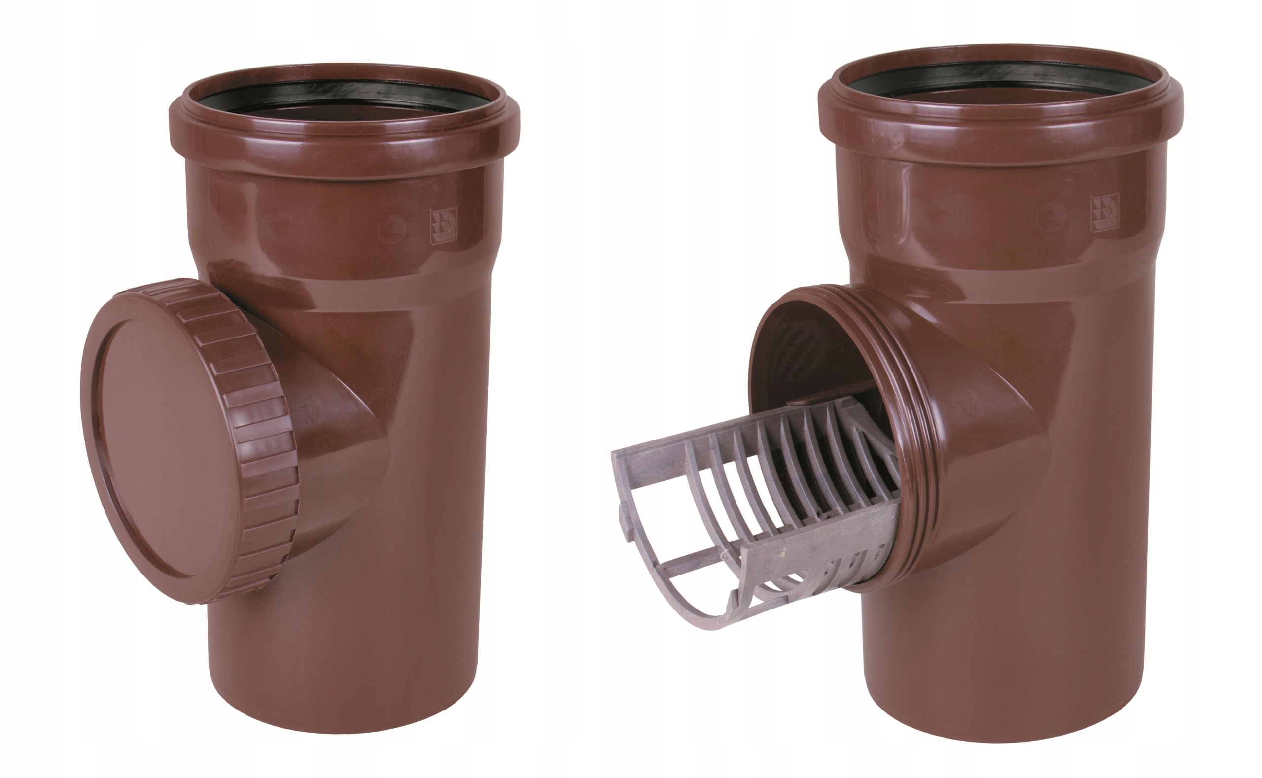 Czyszczak Rewizja rynny z sitkiem 110 brąz AQUER (CZS110b) • Cena ...