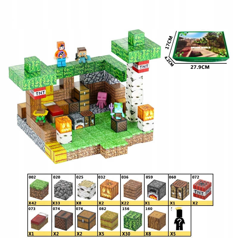 MAGNETYCZNY KLOCKI KONSTRUKCYJNE KSZTAŁCIĆ DLA DZIECI ZABAWKA FIGURKI ...