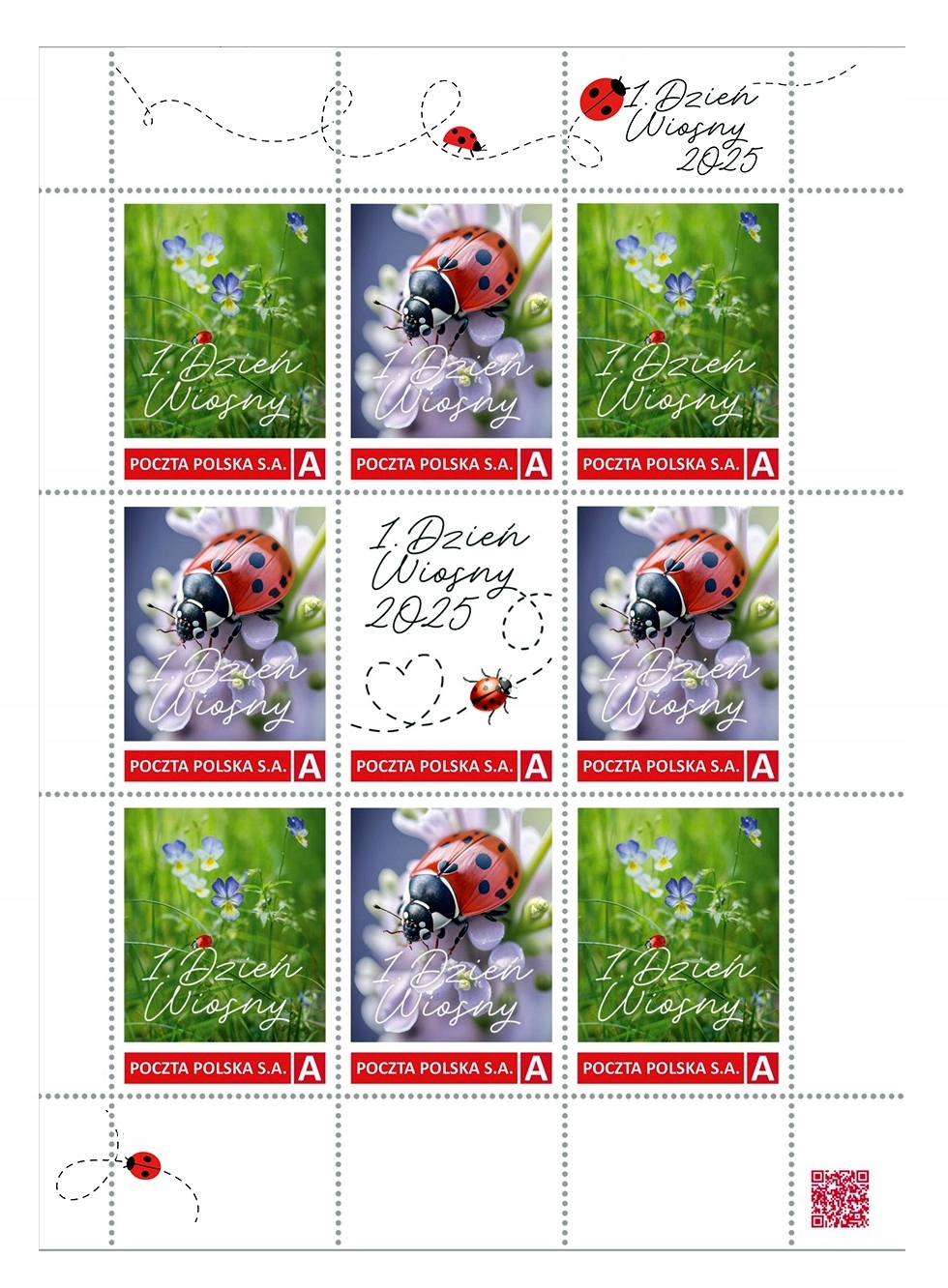 Arkusz 1 Dzień Wiosny 2025 Limitowana edycja Poczty Polskiej • Cena ...