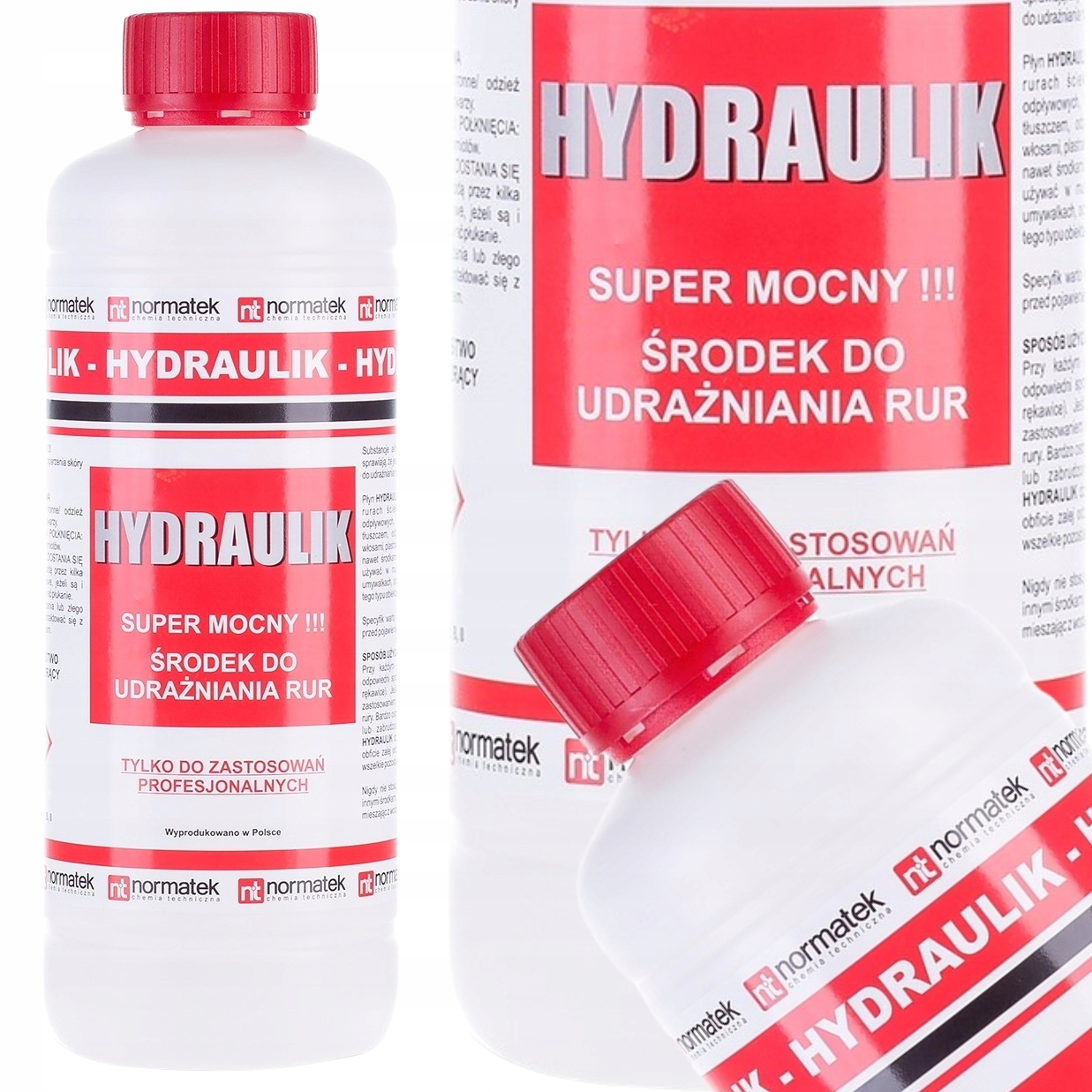 Normatek płyn udrażnianie rur 1l • Cena, Opinie - Allegro