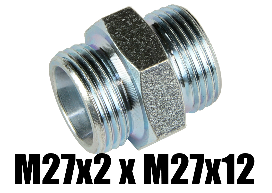 Nypel Hydrauliczny M27x2 x M27x2 łącznikProsty 12175159773 - Allegro.pl