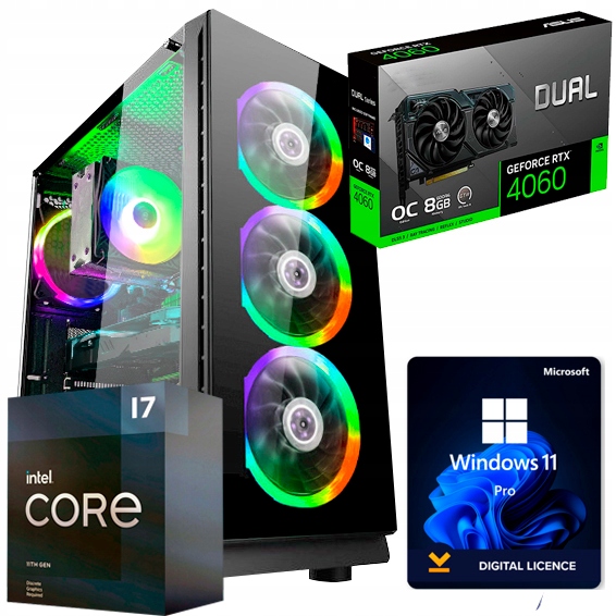 POČÍTAČ INTEL CORE I7|RTX 4060|32GB|SSD|Wi-Fi|WIN 10PRO za 18253 Kč ...