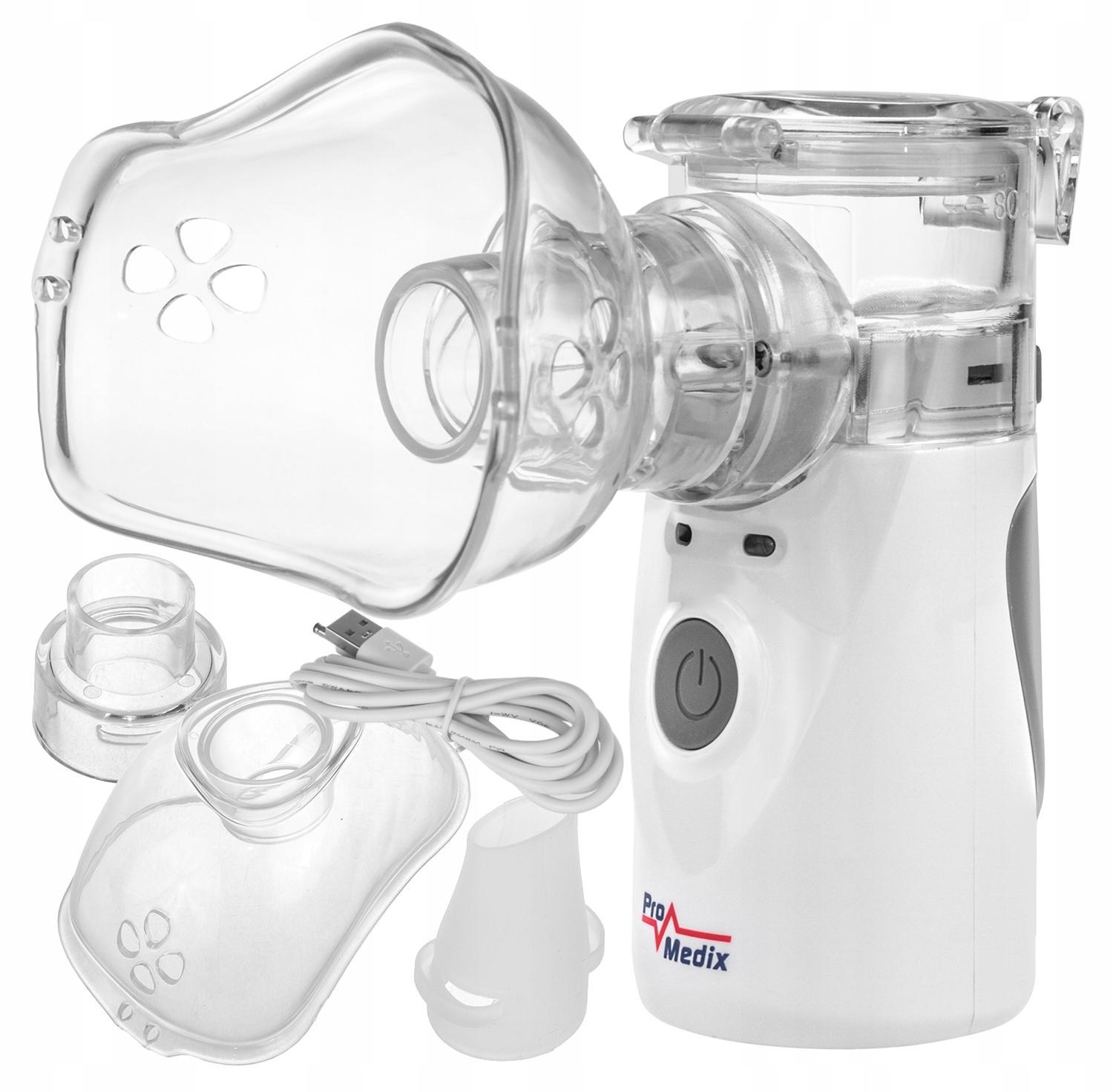 Inhalator siateczkowy przenośny USB nebulizator Medyczny Promedix PR ...