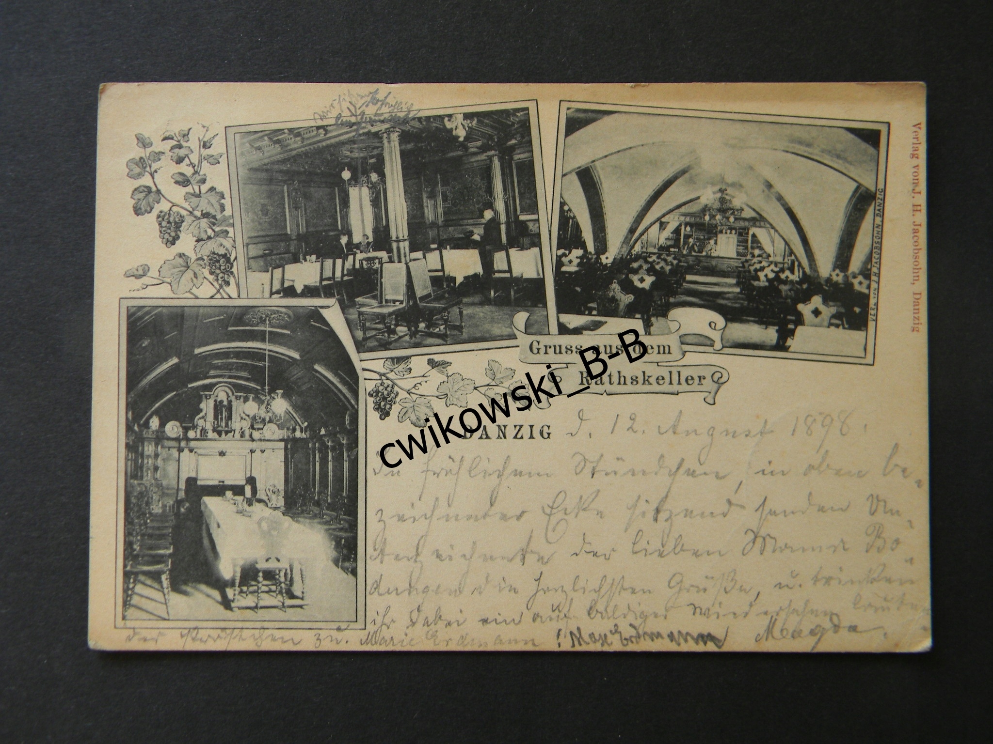 Gdańsk 1898 RATHSKELLER, • Ár, Vélemények - Allegro