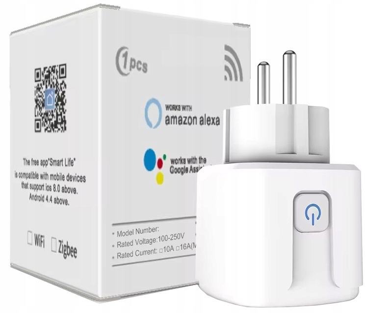 INTELIGENTNE GNIAZDO WIFI TUYA STEROWANE GNIAZDKO PROGRAMATOR SMART (5906122425569) • Cena ...