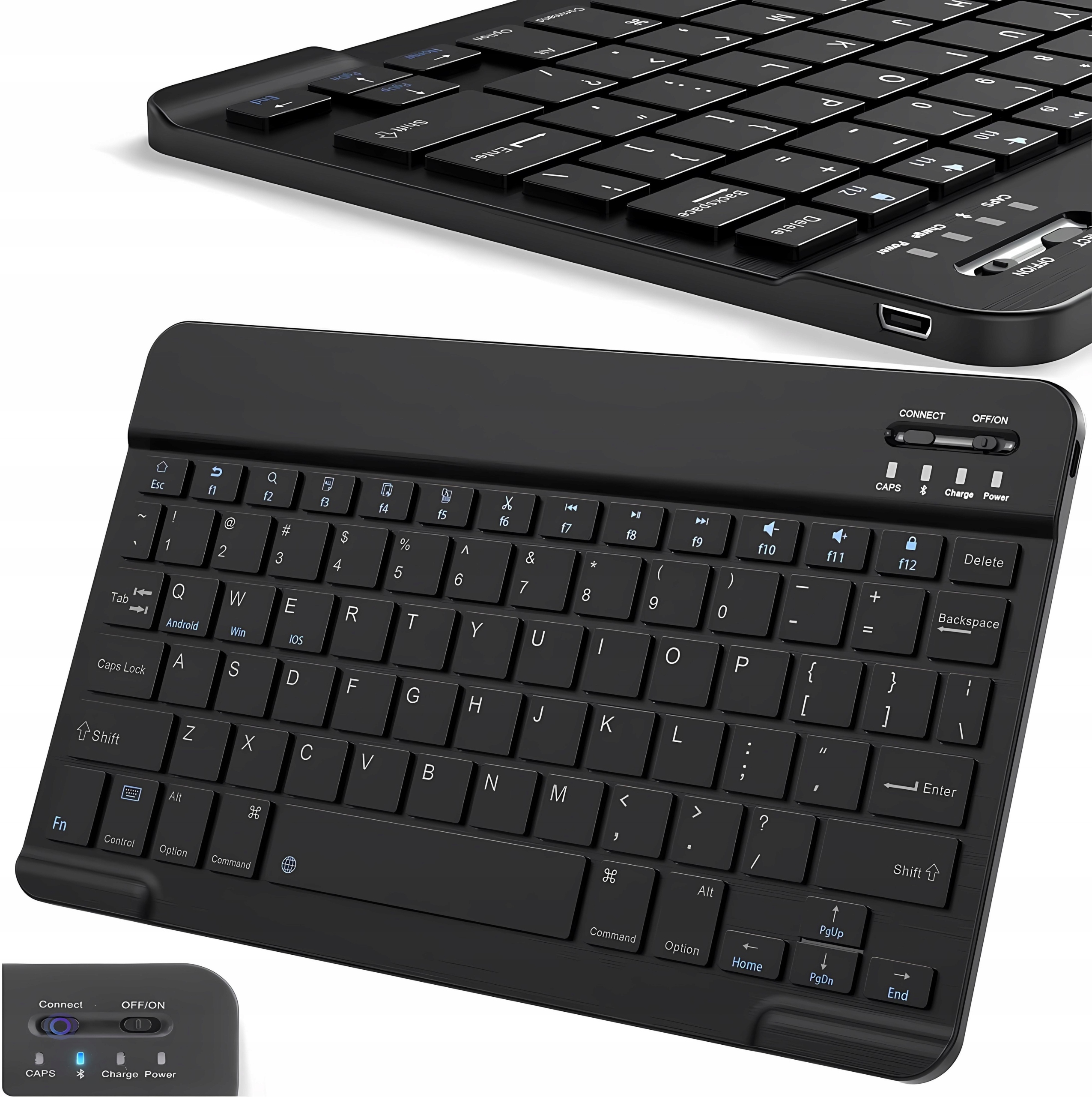 Bezdrátová klávesnice Square Thiny Slim Bluetooth Ergonomická ...