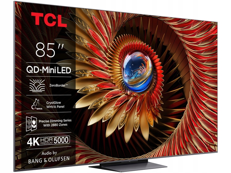 Telewizor TCL 85C8K 85" QD-Mini LED 4K 144 Hz Google TV Dolby Atmos - Sklep, Opinie, Cena w Allegro