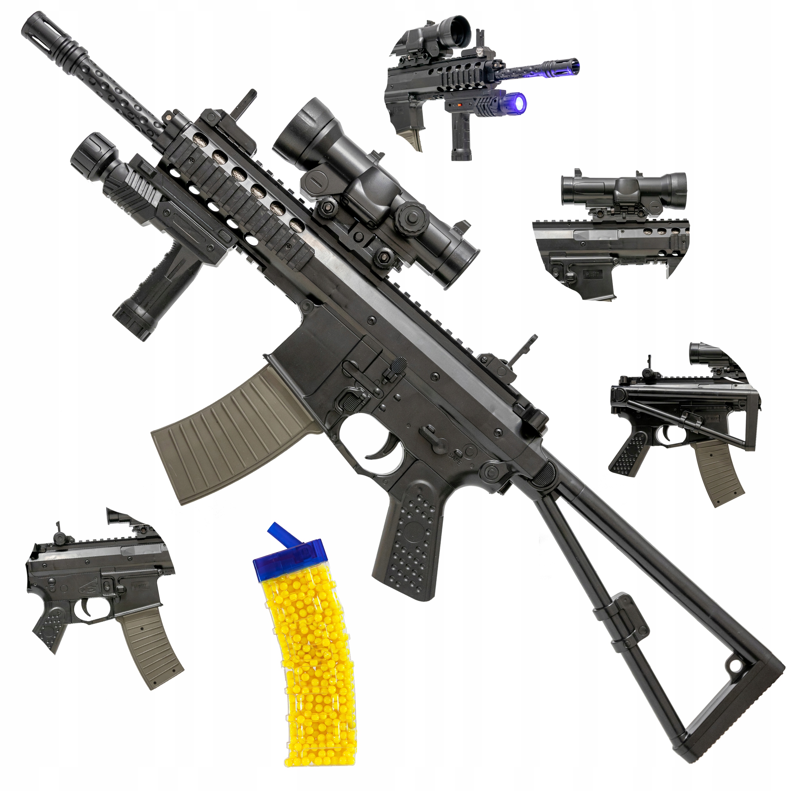 KARABIN MASZYNOWY SNAJPERSKI PISTOLET NA KULKI PLASTIKOWE 800 KULEK ...