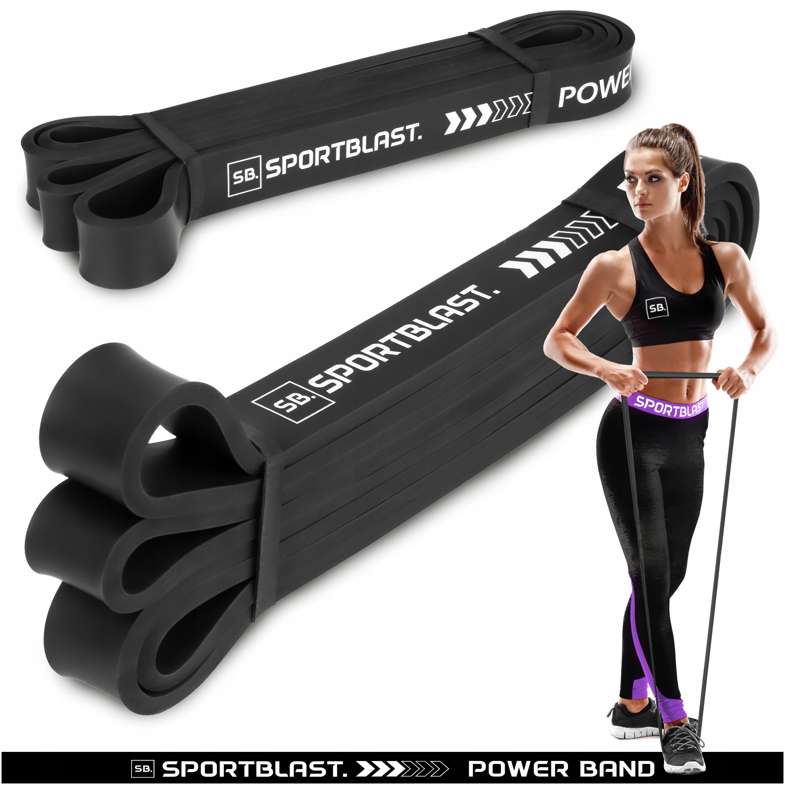 GUMA DO ĆWICZEŃ MOCNA OPOROWA TAŚMA DO ROZCIĄGANIA TRENINGOWA OPÓR 12 ...