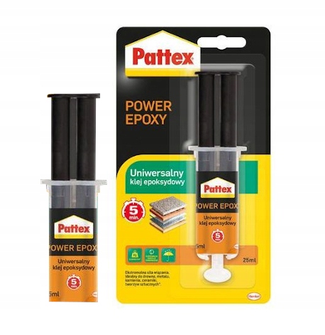 PATTEX POWER EPOXY UNIVERZÁLNÍ EPOXIDOVÉ LEPIDLO RYCHLOVAZAČ VODĚODOLNÉ ...