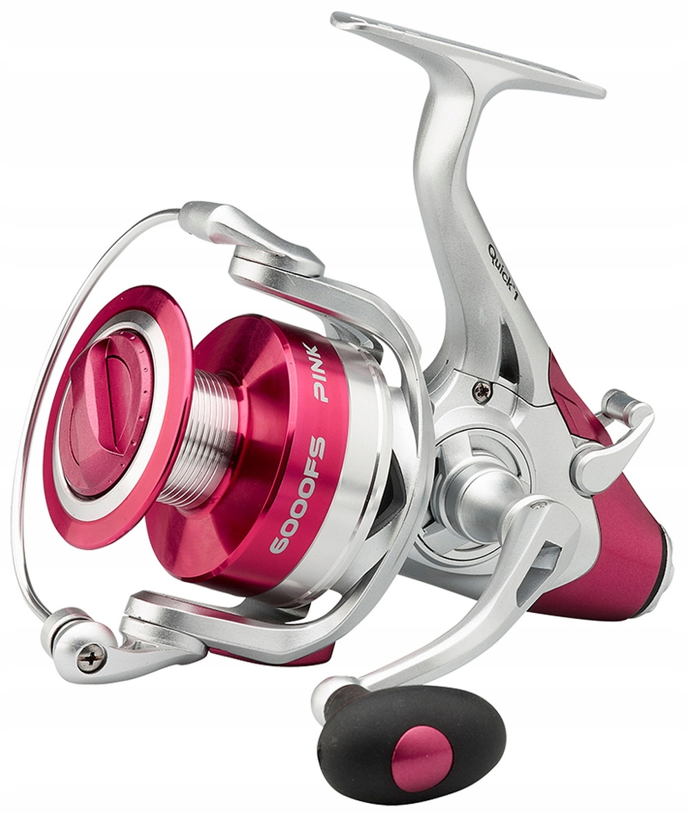 KOŁOWROTEK DAM QUICK 1 PINK 6000 FS 4BB RATIO 5,1:1 WOLNY BIEG + ŻYŁKA ...