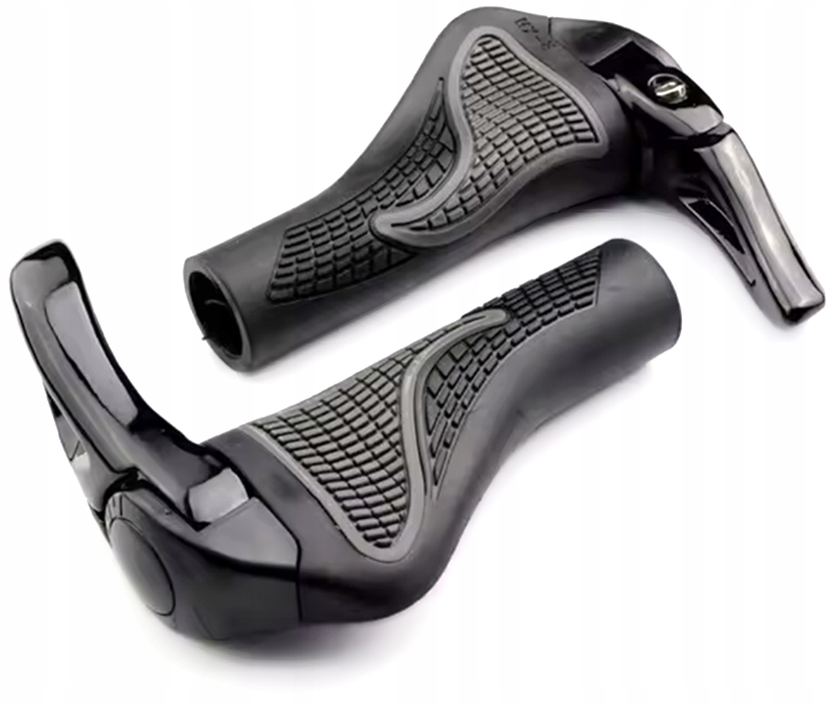 PROFILOWANE ERGONOMICZNE GRIPY CHWYTY RĄCZKI ROGI NA KIEROWNICĘ ROWERU ...