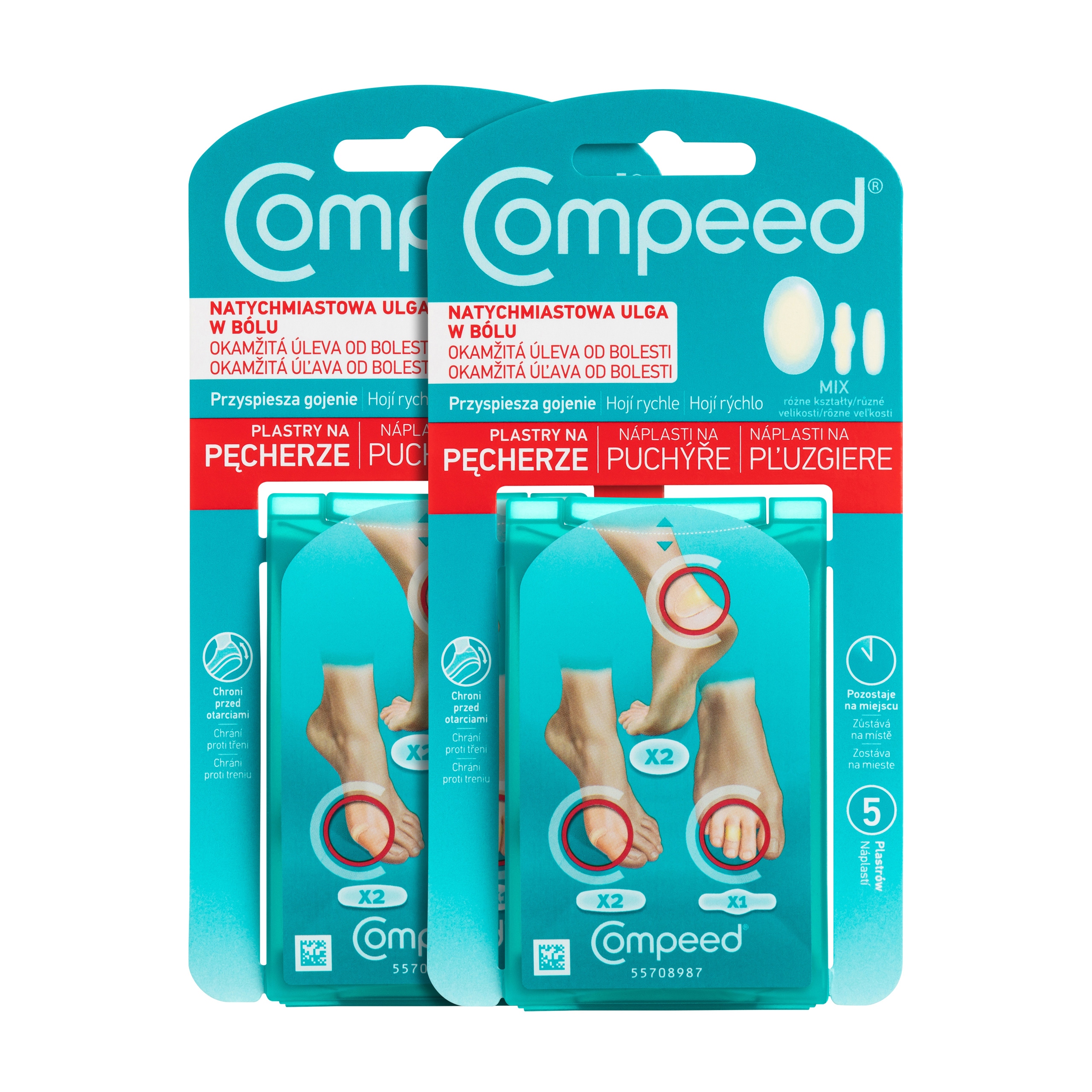 COMPEED plastry na pęcherze odciski mix 5 szt x2 (3574661346106) • Cena ...