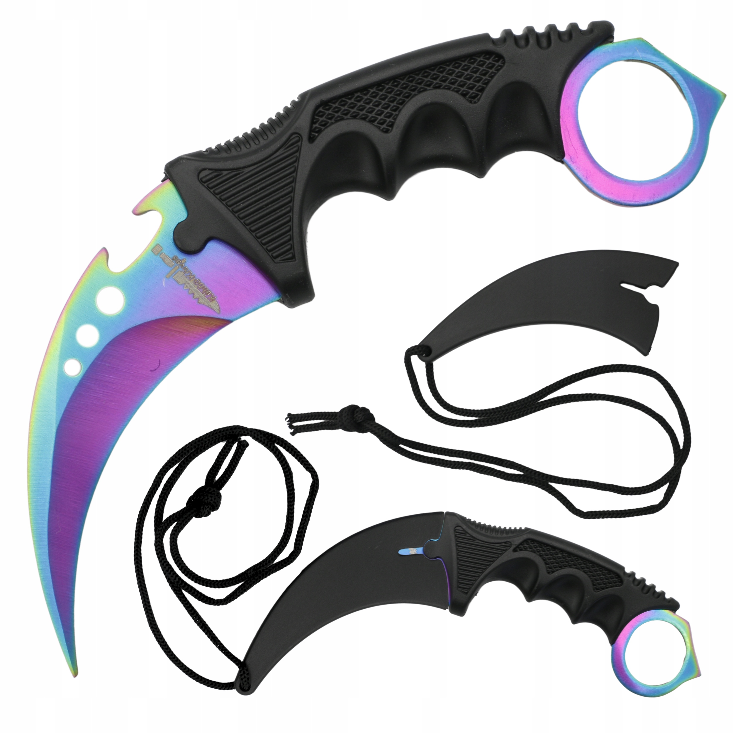 NŮŽ KARAMBIT TRÉNINKOVÝ CS:GO COUNTER STRIKE CS2 FADE DUHOVÝ ...