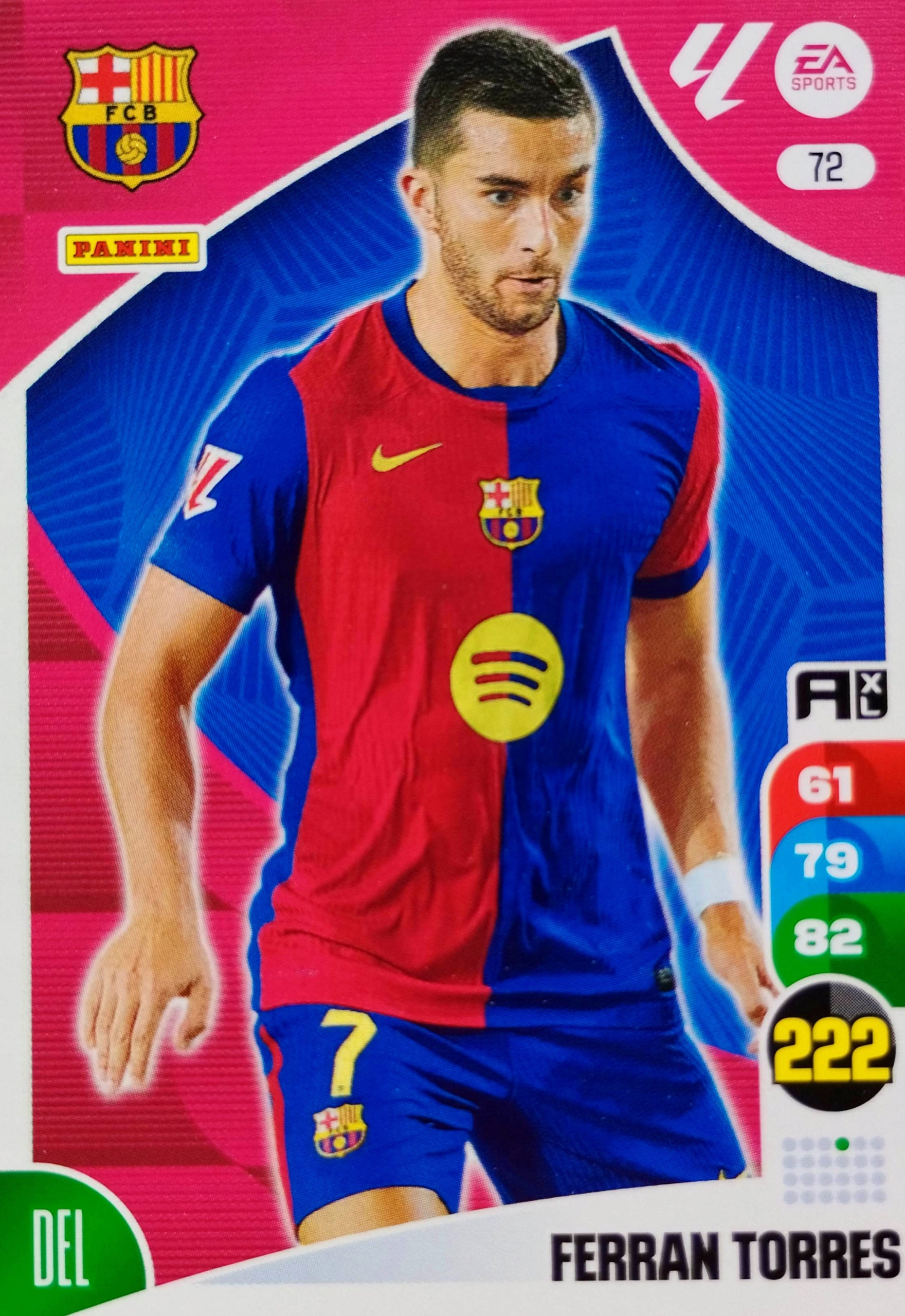 PANINI LA LIGA 2024-25 2025 BASE 72 FERRAN TORRES FC BARCELONA za 1 ...