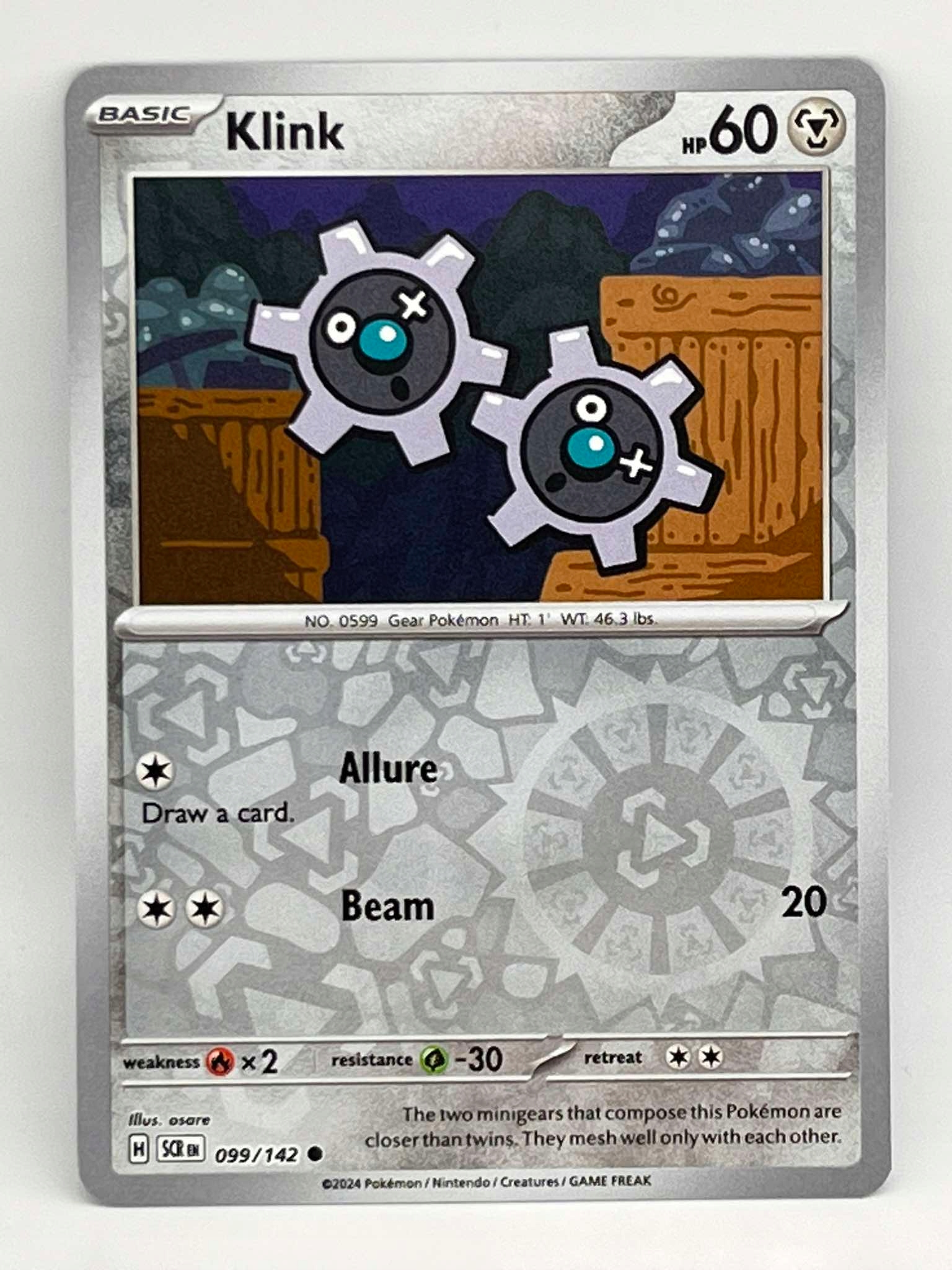 Karty Pokemon TCG Stellar Crown (SCR 099) Klink (R) - Stan: Nowy 5 ...