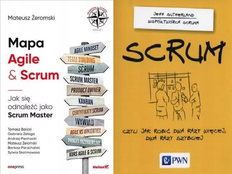 Mapa Agile & Scrum + Scrum Czyli jak robić (13540300618) | Książka Allegro