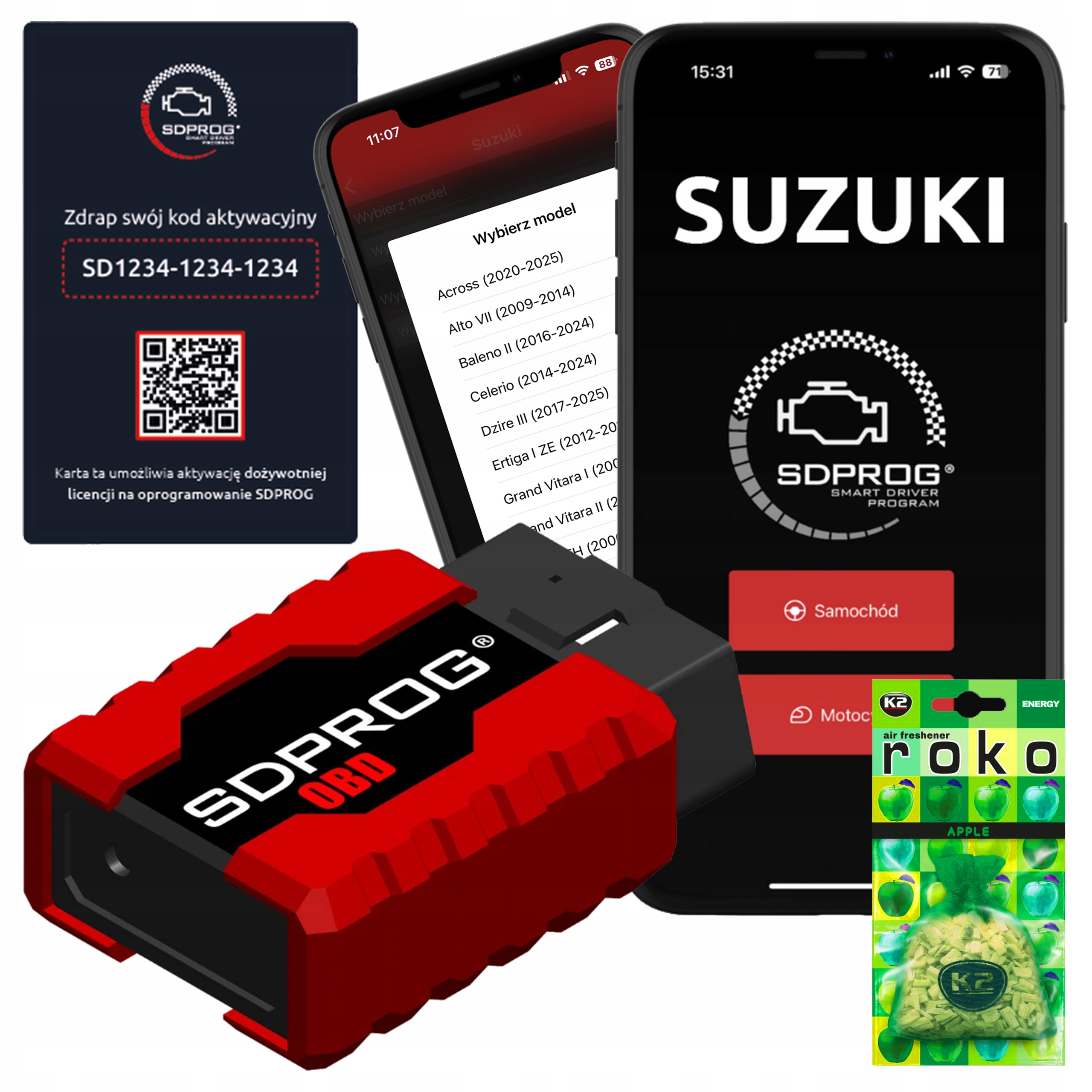 INTERFEJS+PROGRAM DIAGNOSTYCZNY SDPROG OBD DO Suzuki Grand Vitara 2000-2014 5907346667582 za 299 ...