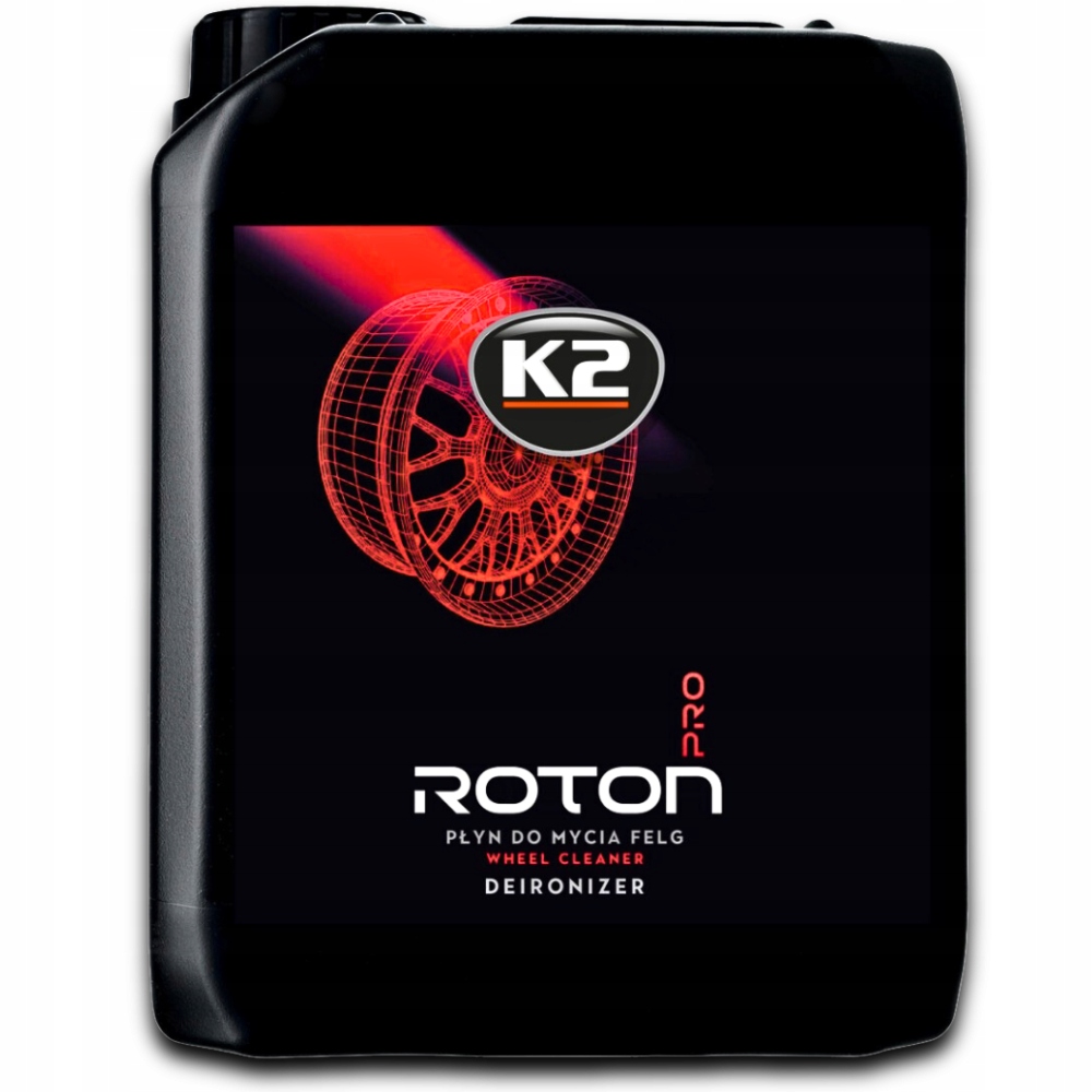 K2 ROTON PRO ŻEL MYCIA FELG KOŁPAKÓW SAMOCHODU czerwona felga ...