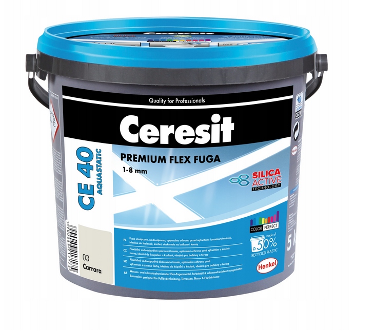 Fuga elastyczna Ceresit beżowy Carrara 03 5 kg (5900089217175) • Cena ...
