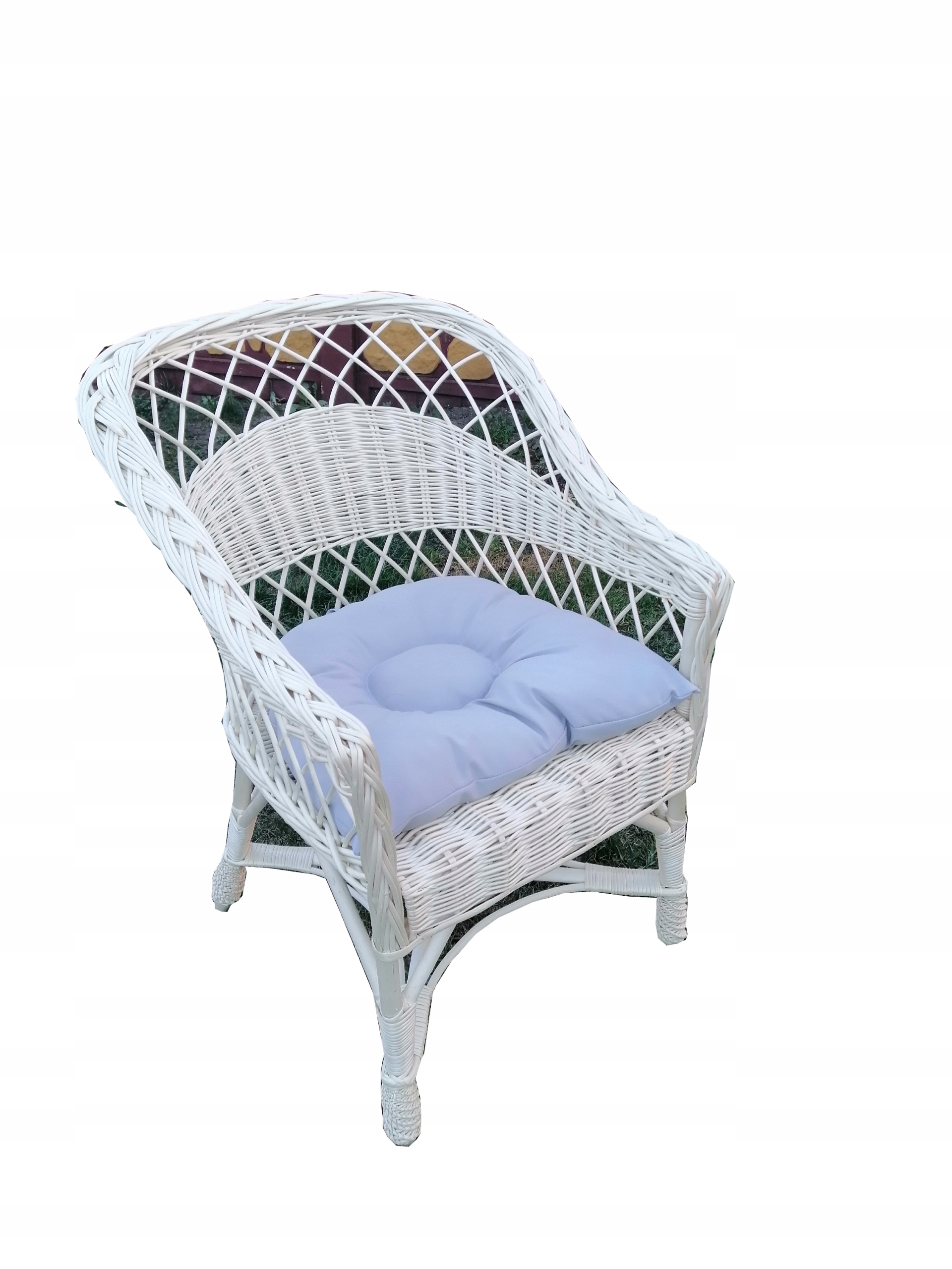 FOTEL WIKLINOWY REGAN KRZESŁO Z WIKLINY BIAŁY ecru • Cena, Opinie ...