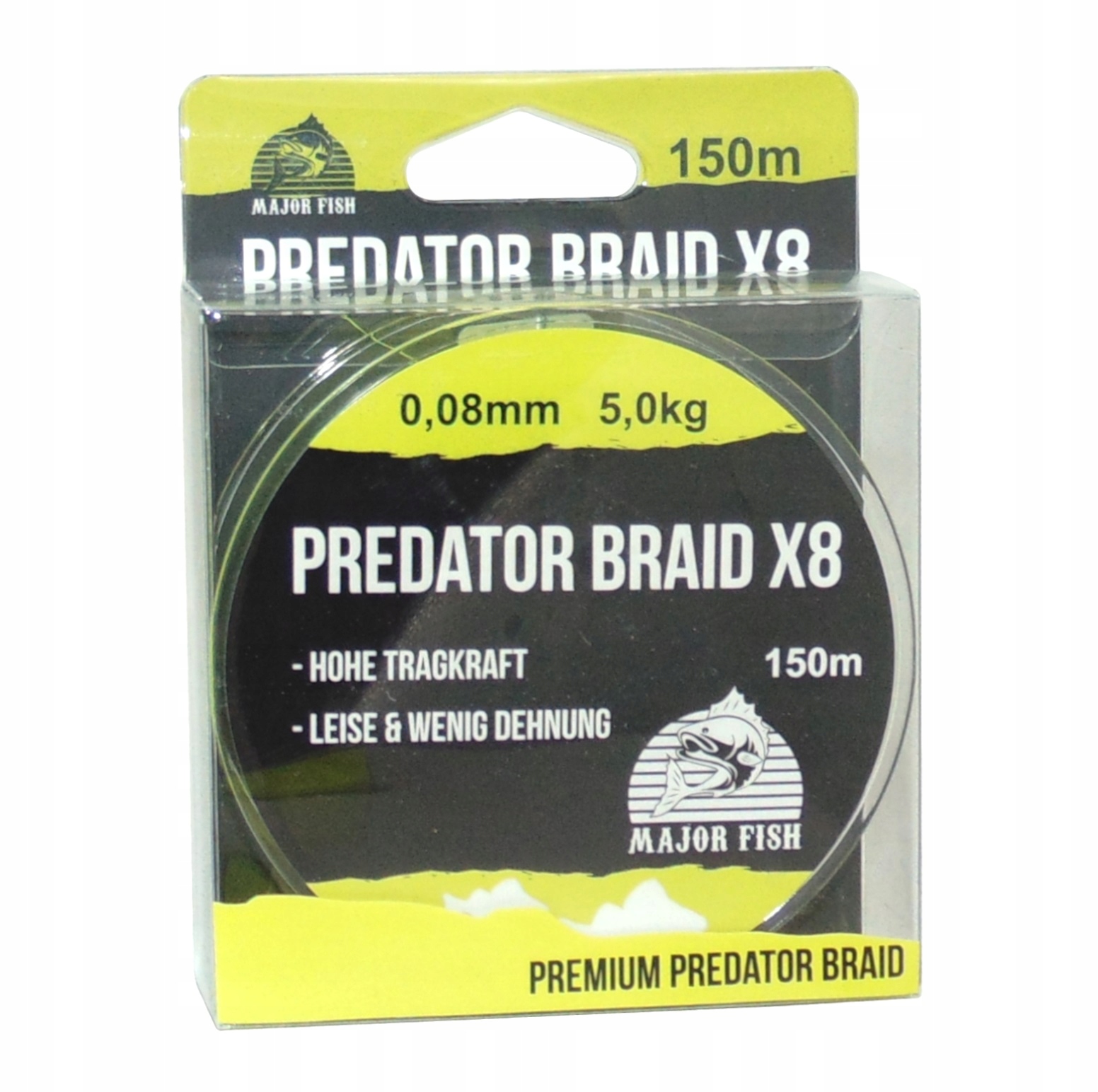 PLECIONKA WĘDKARSKA PREDATOR BRAID X8 0,08mm 150m - 5906277989008 ...