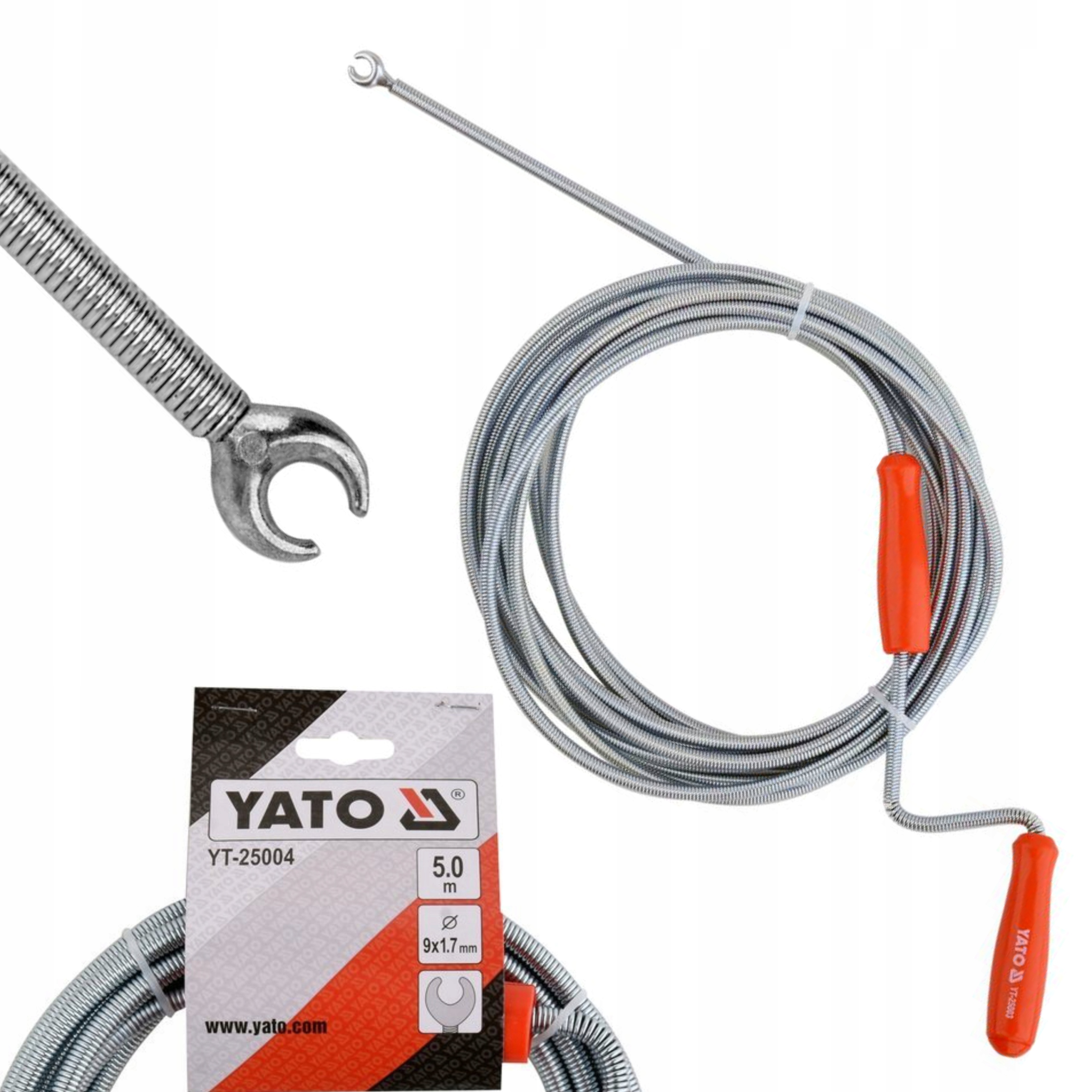 YATO SPIRALA DO RUR 9mm KANALIZAČNÍ ČISTIČ 5M x 9mm YT-25004 za 177 Kč ...