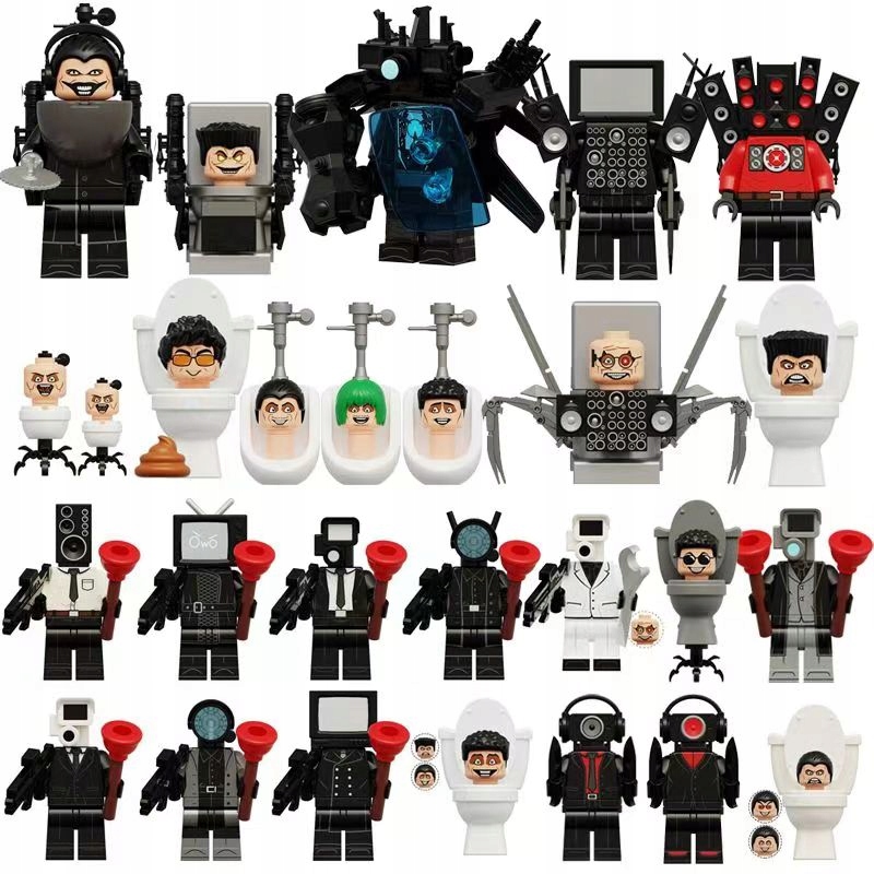 Wszystkie Figurki Lego Skibidi Toilet - Niska cena na Allegro